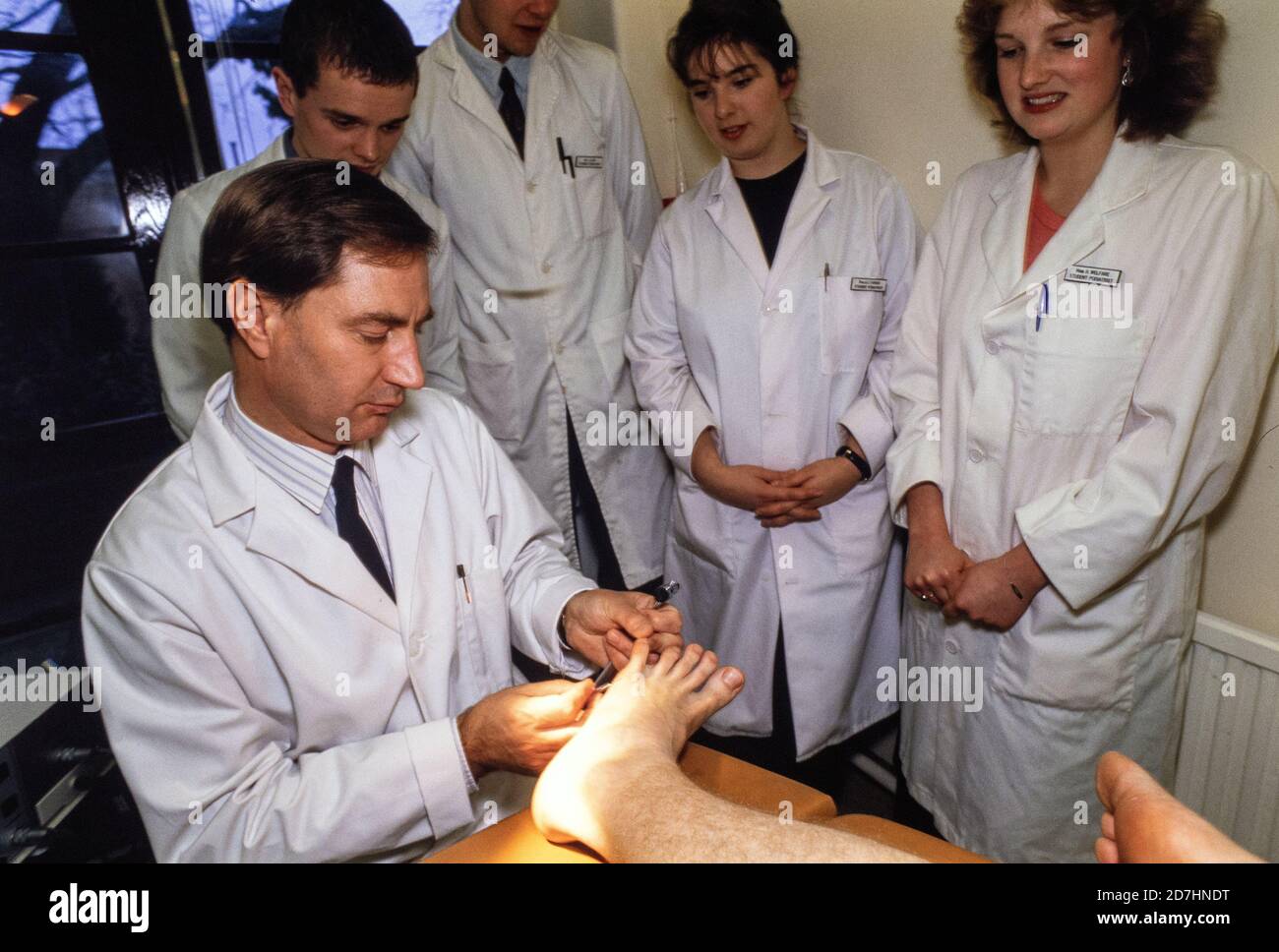 Professor Michael Whiting teaching University of Brighton podiatry and ...
