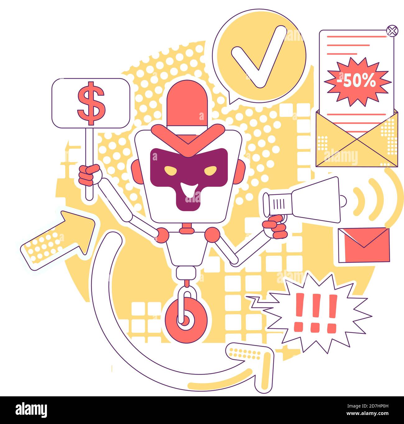 Artificial general intelligence background Stock Vector Images - Alamy