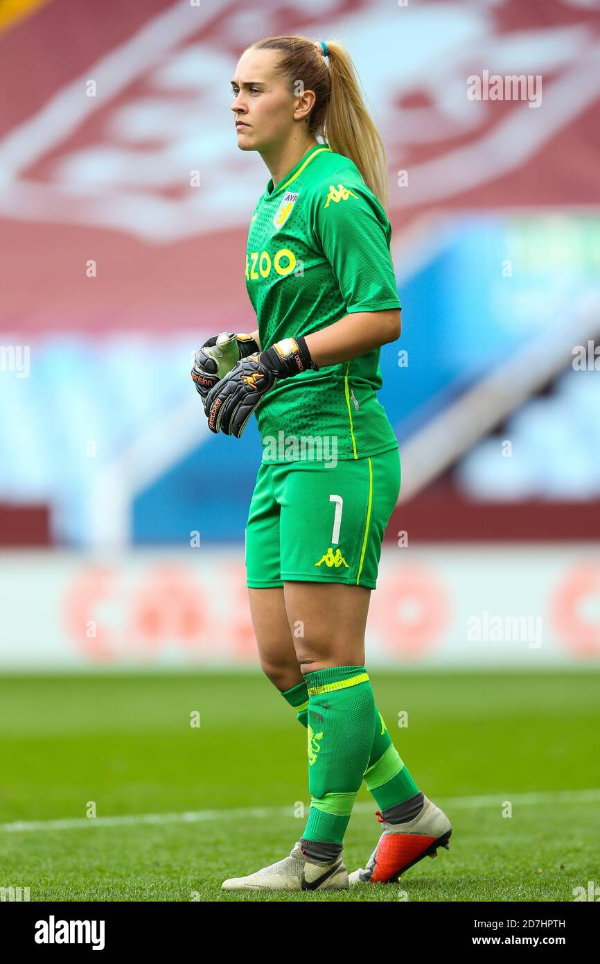 Aston Villa Women's keeper Sian Rogers during the FA Women's Super ...