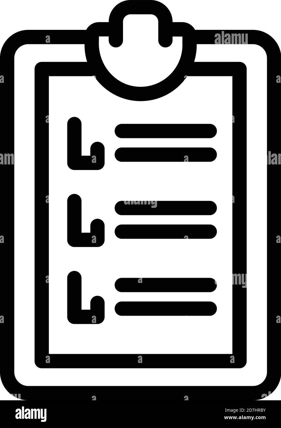 Medical clipboard icon. Outline medical clipboard vector icon for web ...
