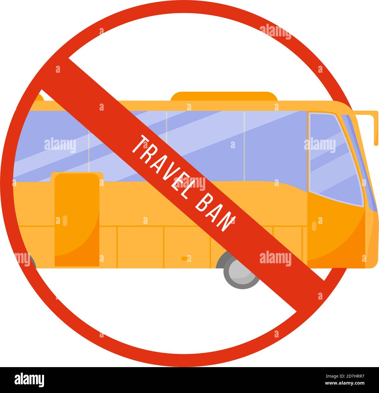 Travel ban cartoon vector illustration Stock Vector Image & Art - Alamy