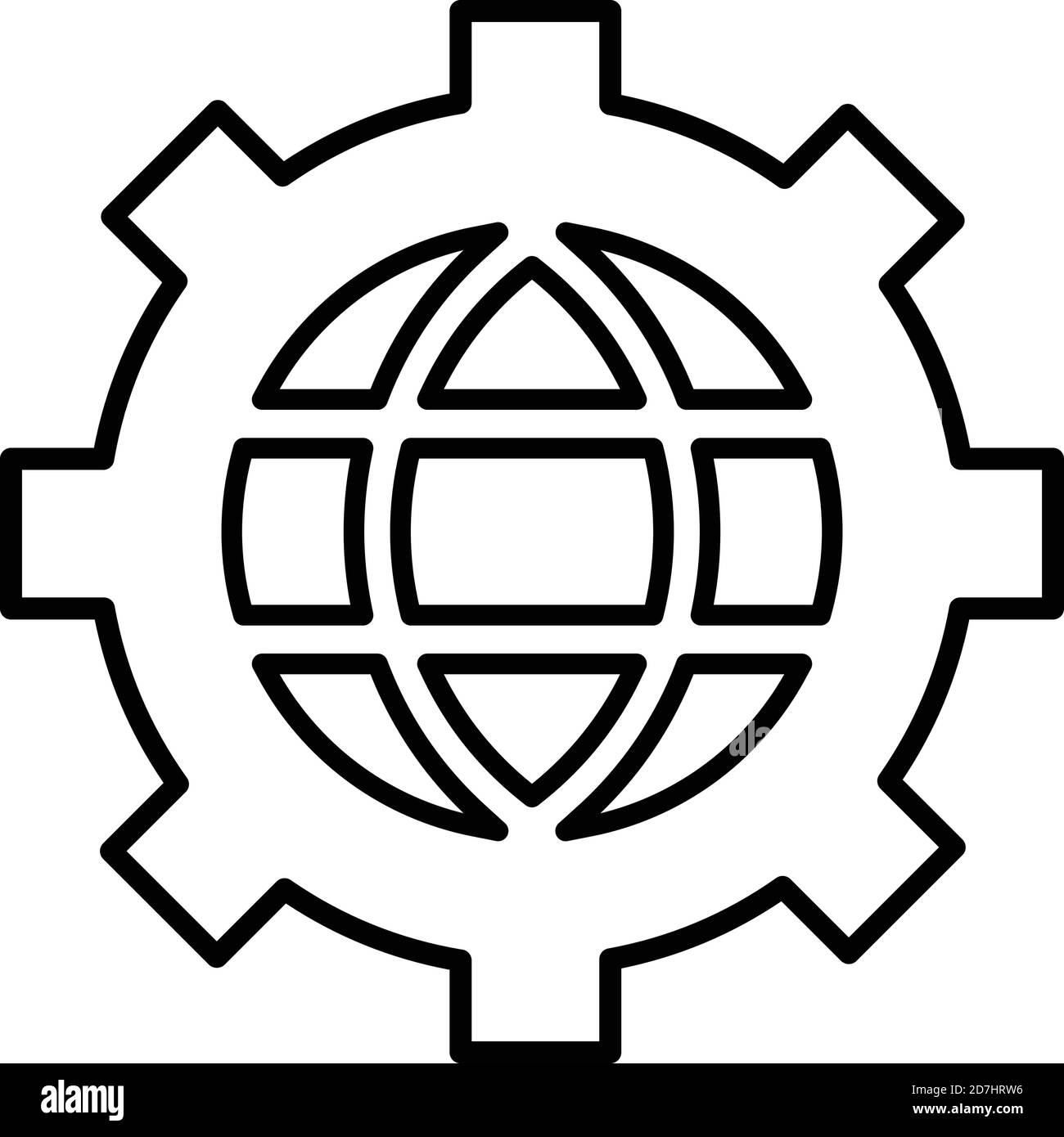 Cog map Stock Vector Images - Alamy