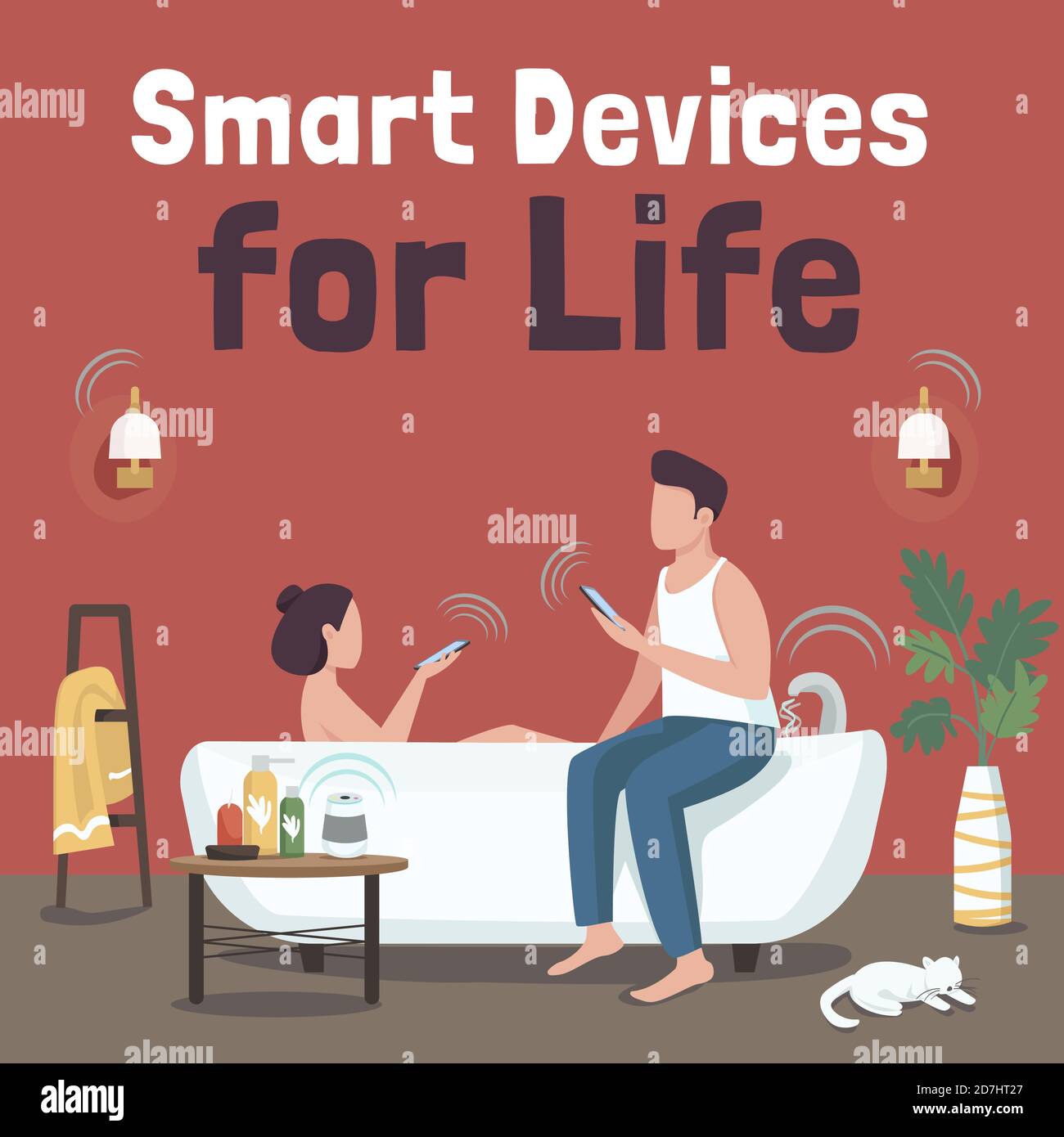 Modern tech social media post mockup Stock Vector Image & Art - Alamy