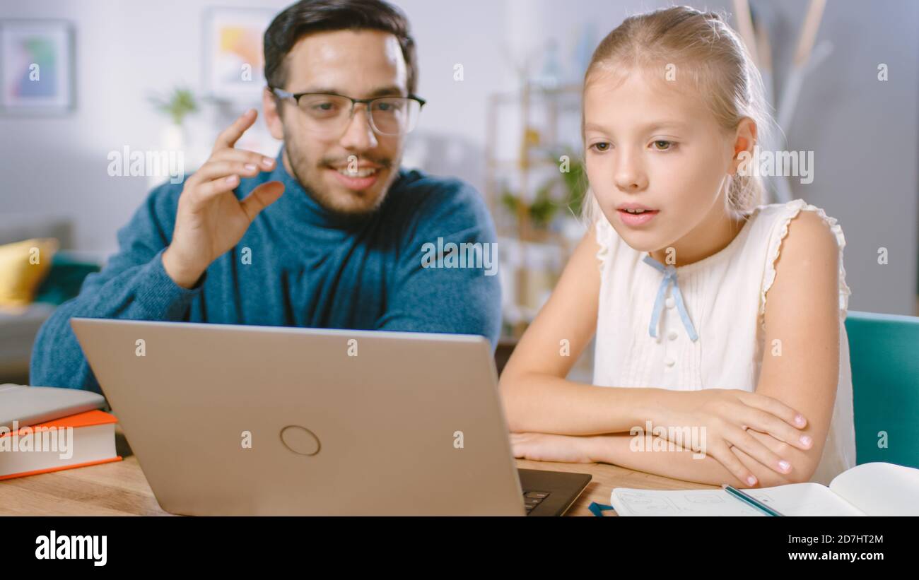 Private tutor teaching pupil home hi-res stock photography and images ...