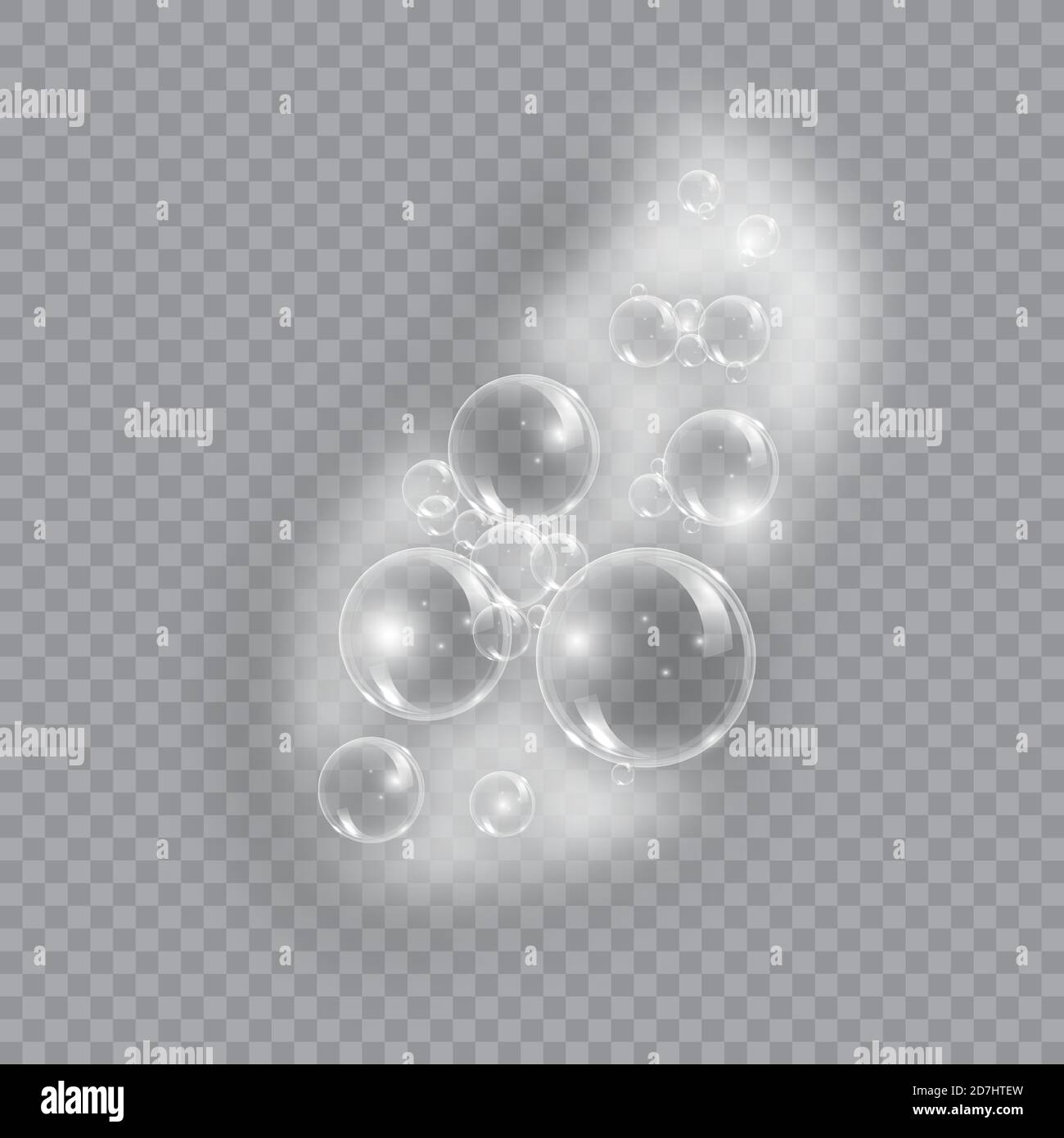 Bath foam soap with bubbles isolated vector illustration on transparent ...