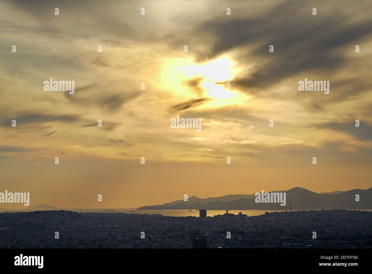 Panoramic view of Athens. Greece Stock Photo - Alamy