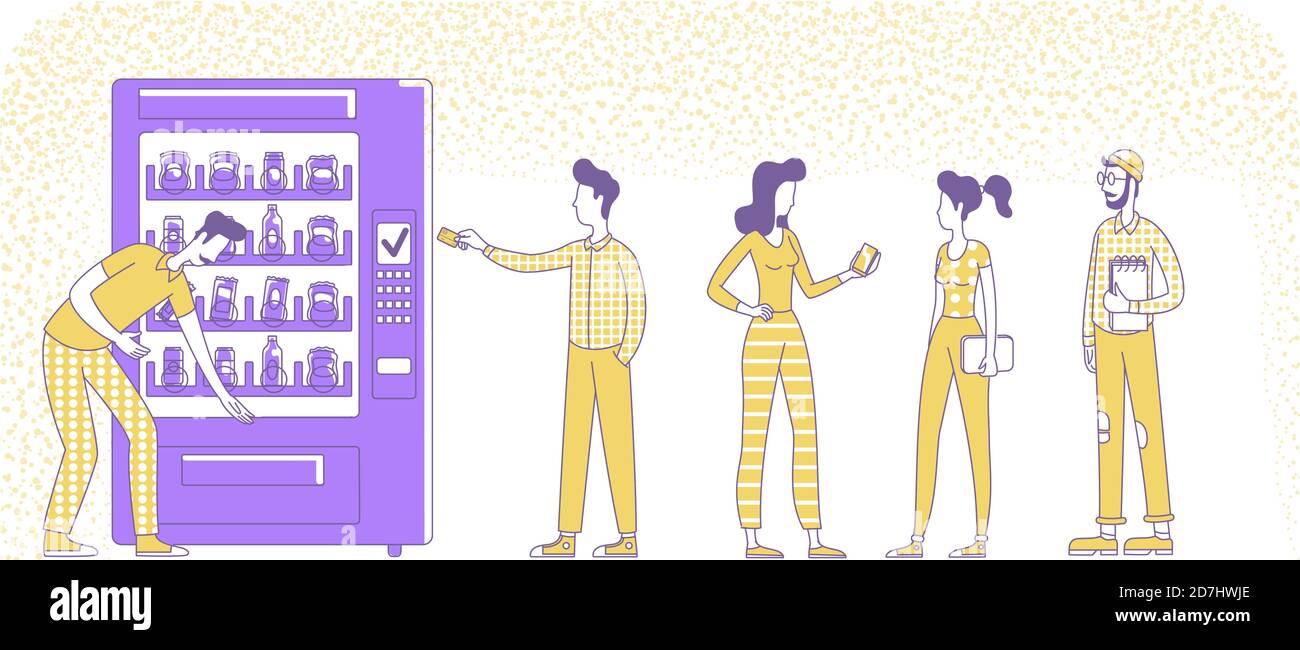 Cashless card payment flat silhouette vector illustration Stock Vector ...