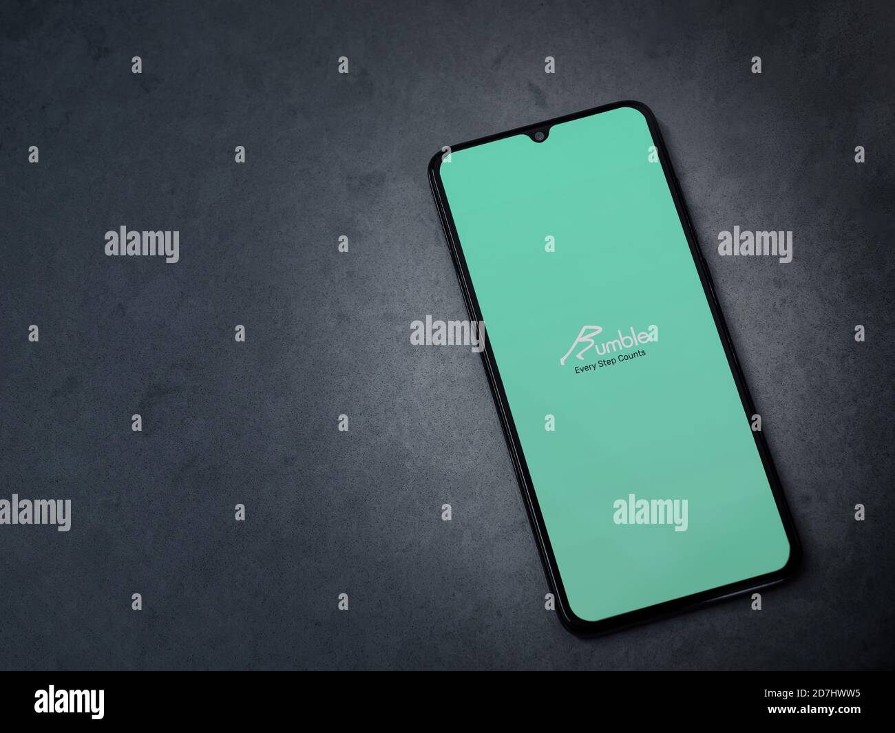 Lod, Israel - July 8, 2020: Rumble app launch screen with logo on the ...