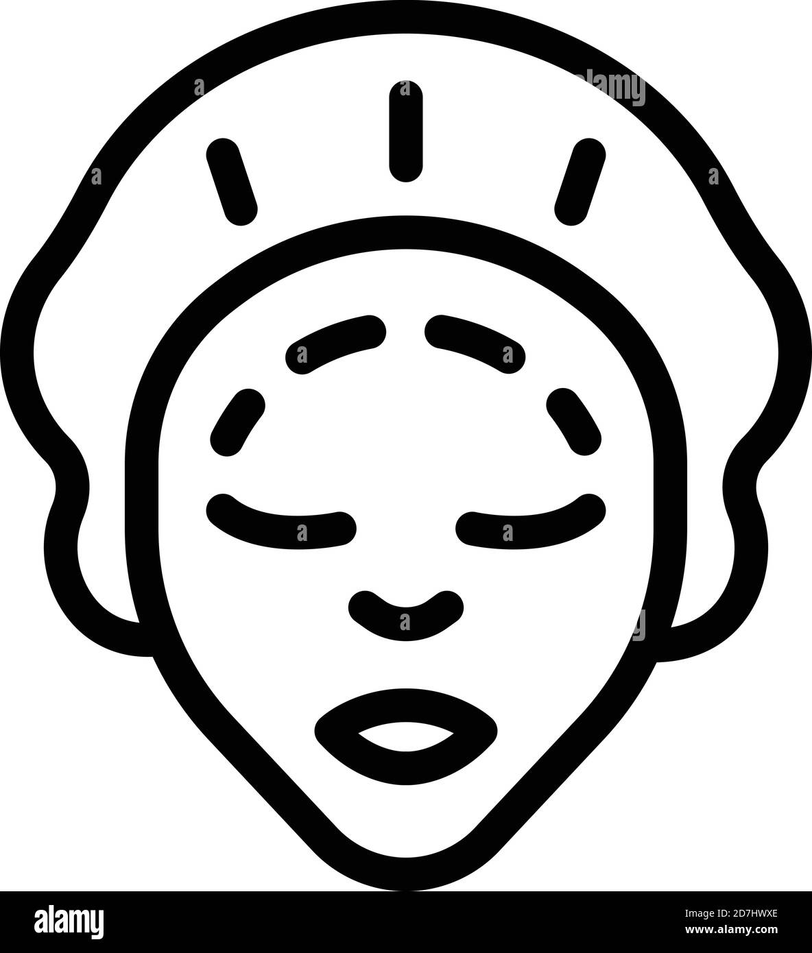 Face surgery icon. Outline face surgery vector icon for web design ...