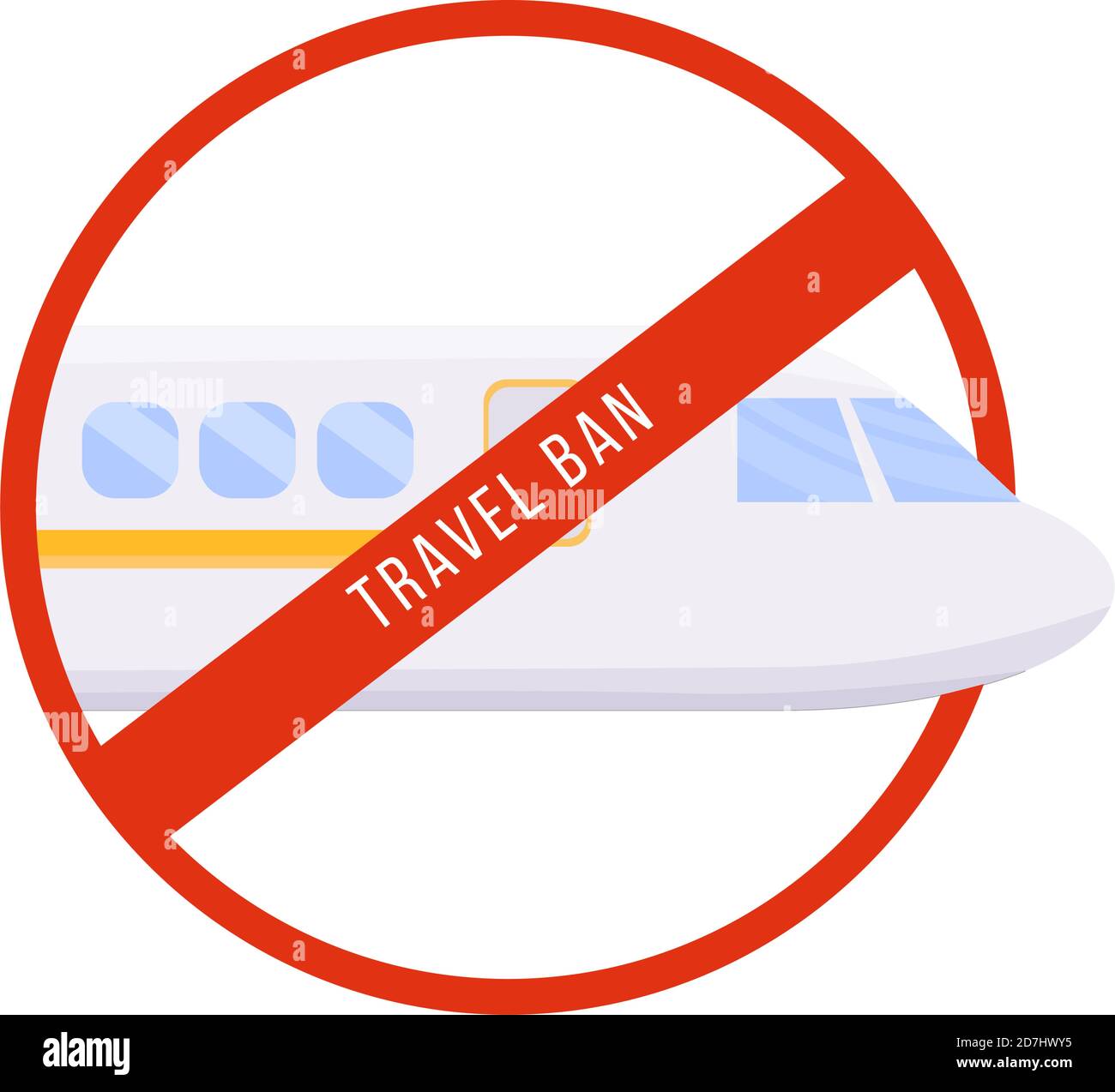 Travel ban cartoon vector illustration Stock Vector Image & Art - Alamy