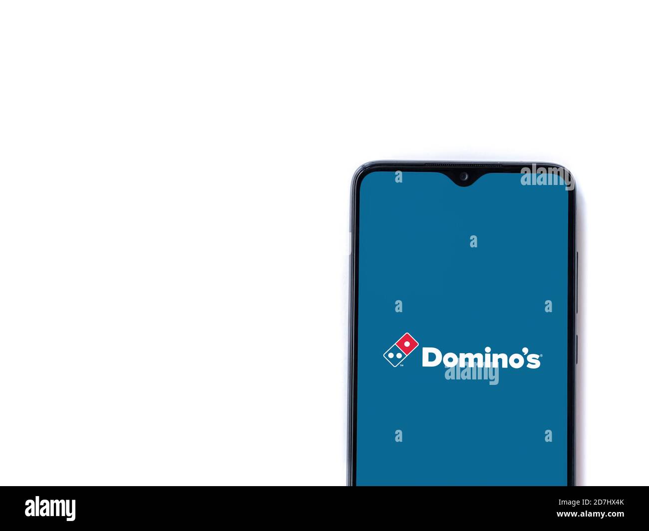 Lod, Israel - July 8, 2020: Domino's Pizza Israel app launch screen ...