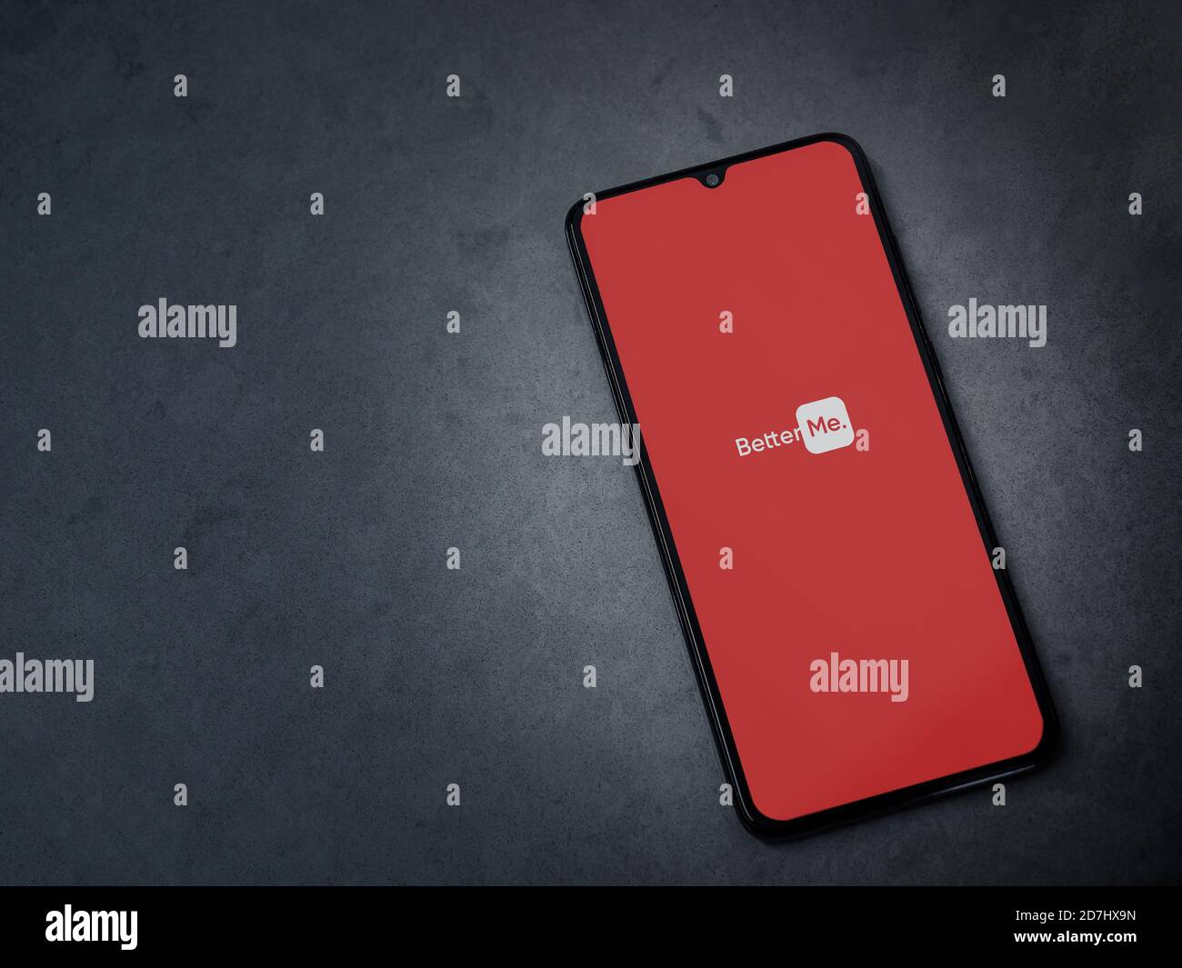 Lod, Israel - July 8, 2020: BetterMe app launch screen with logo on the ...