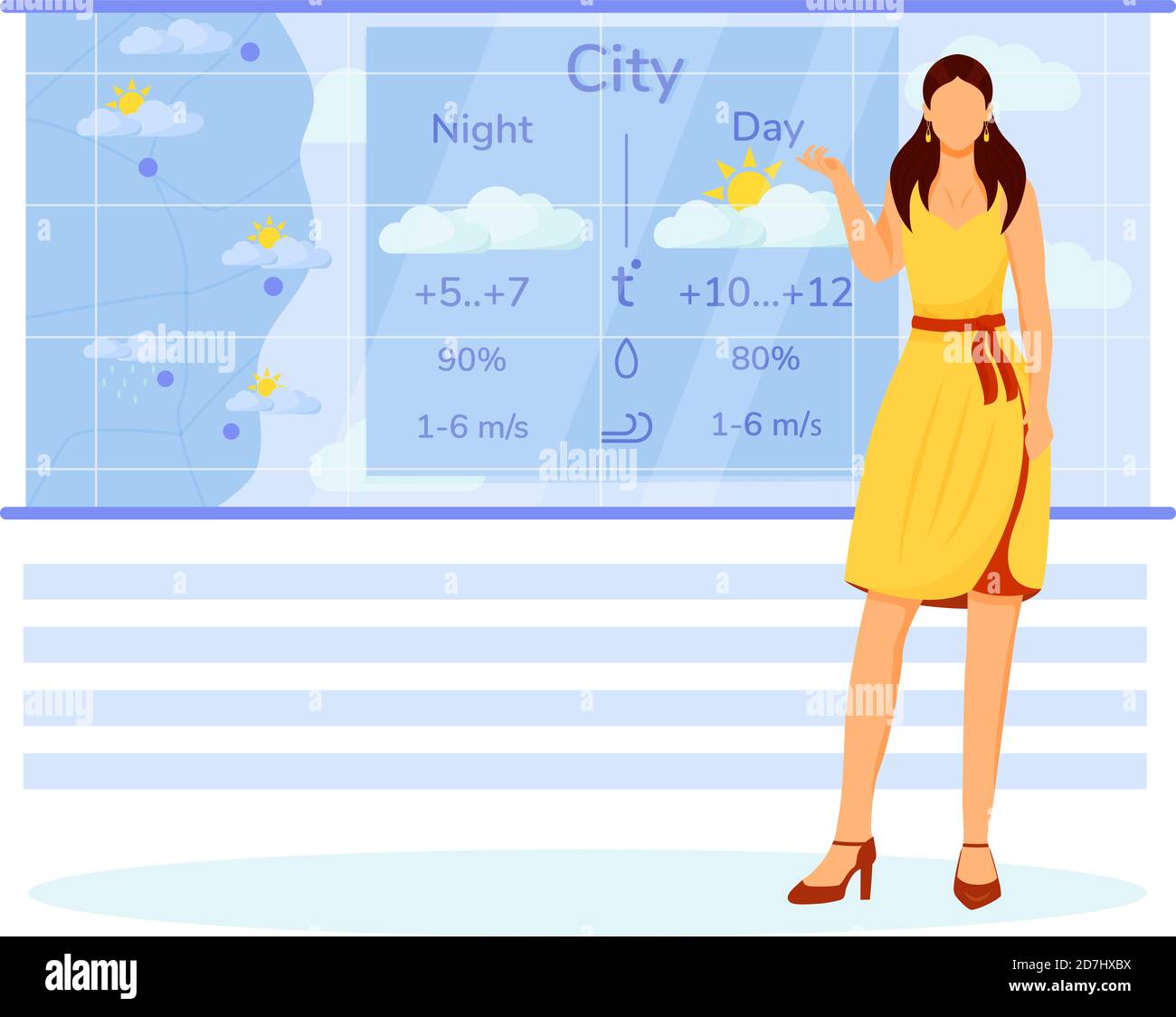 Weatherman cartoon hi-res stock photography and images - Alamy