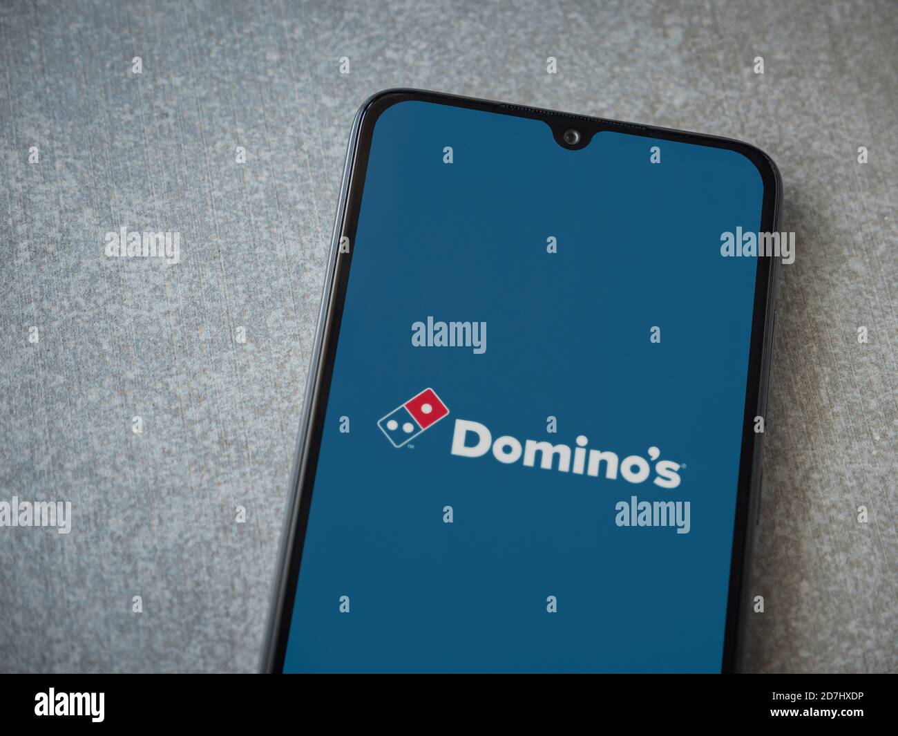Lod, Israel - July 8, 2020: Domino's Pizza Israel app launch screen ...