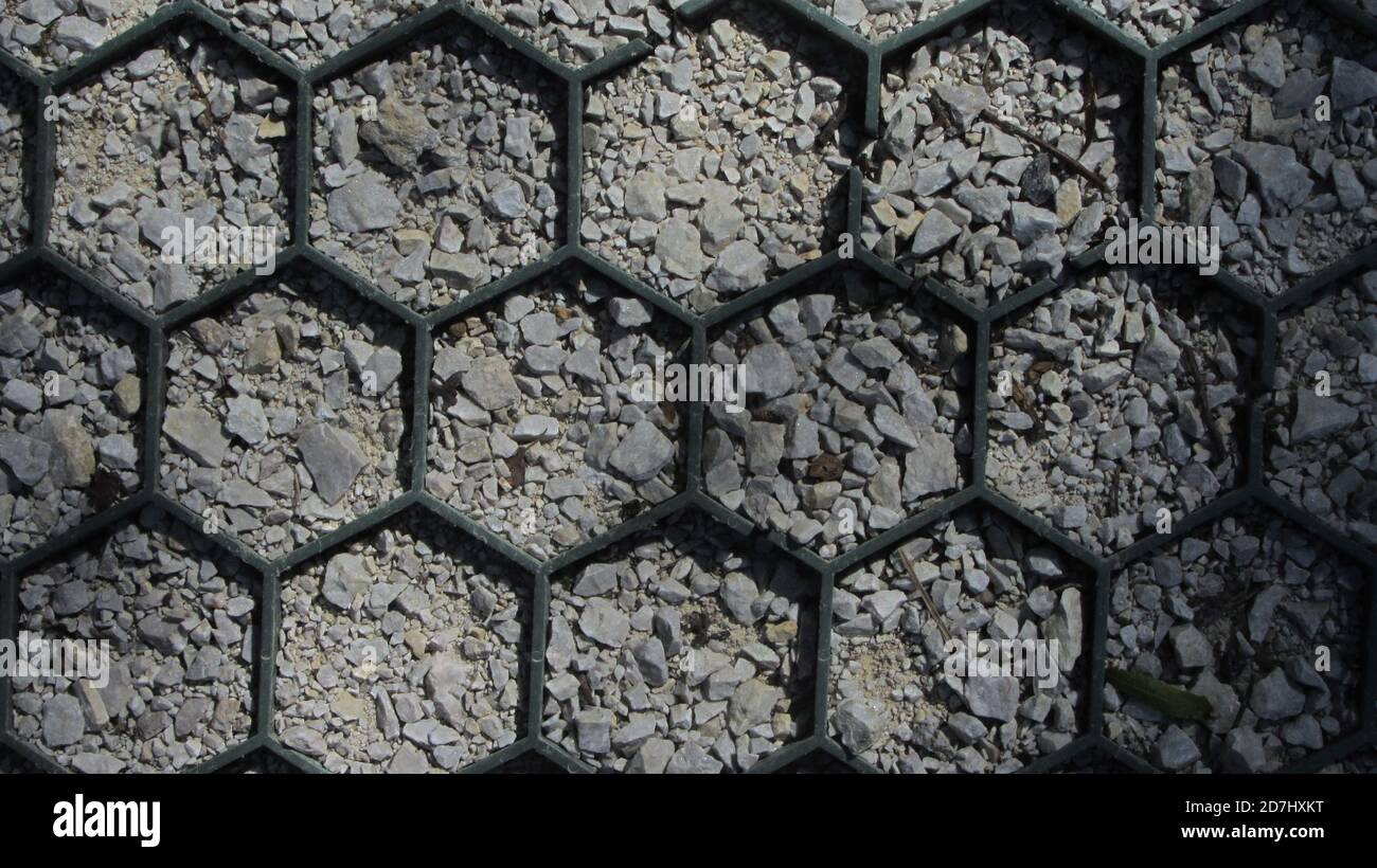 object in the shape of a hexagon, pattern and texture on a surface ...