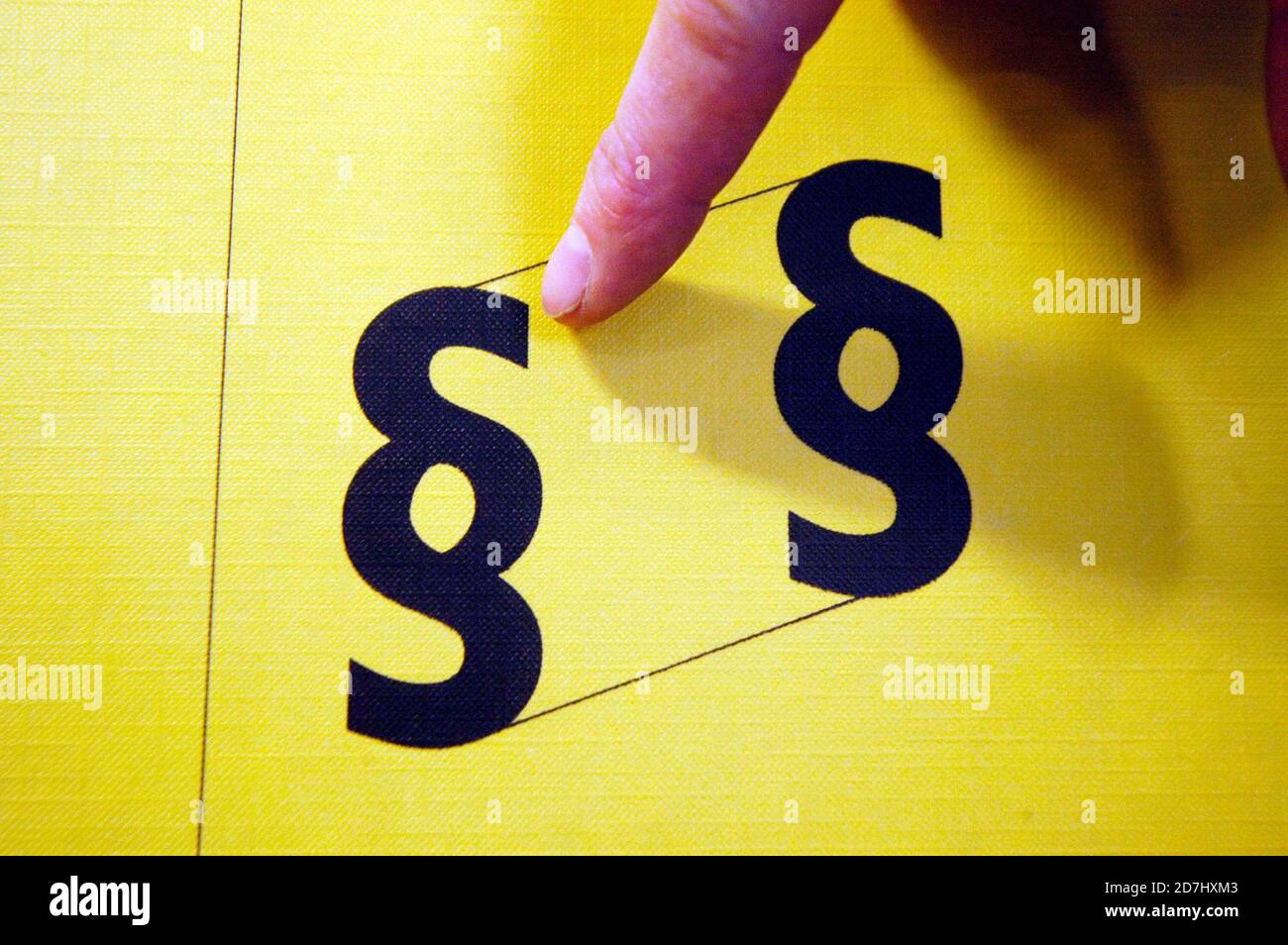 paragraph sign as symbol for the legal system and the law Stock Photo ...