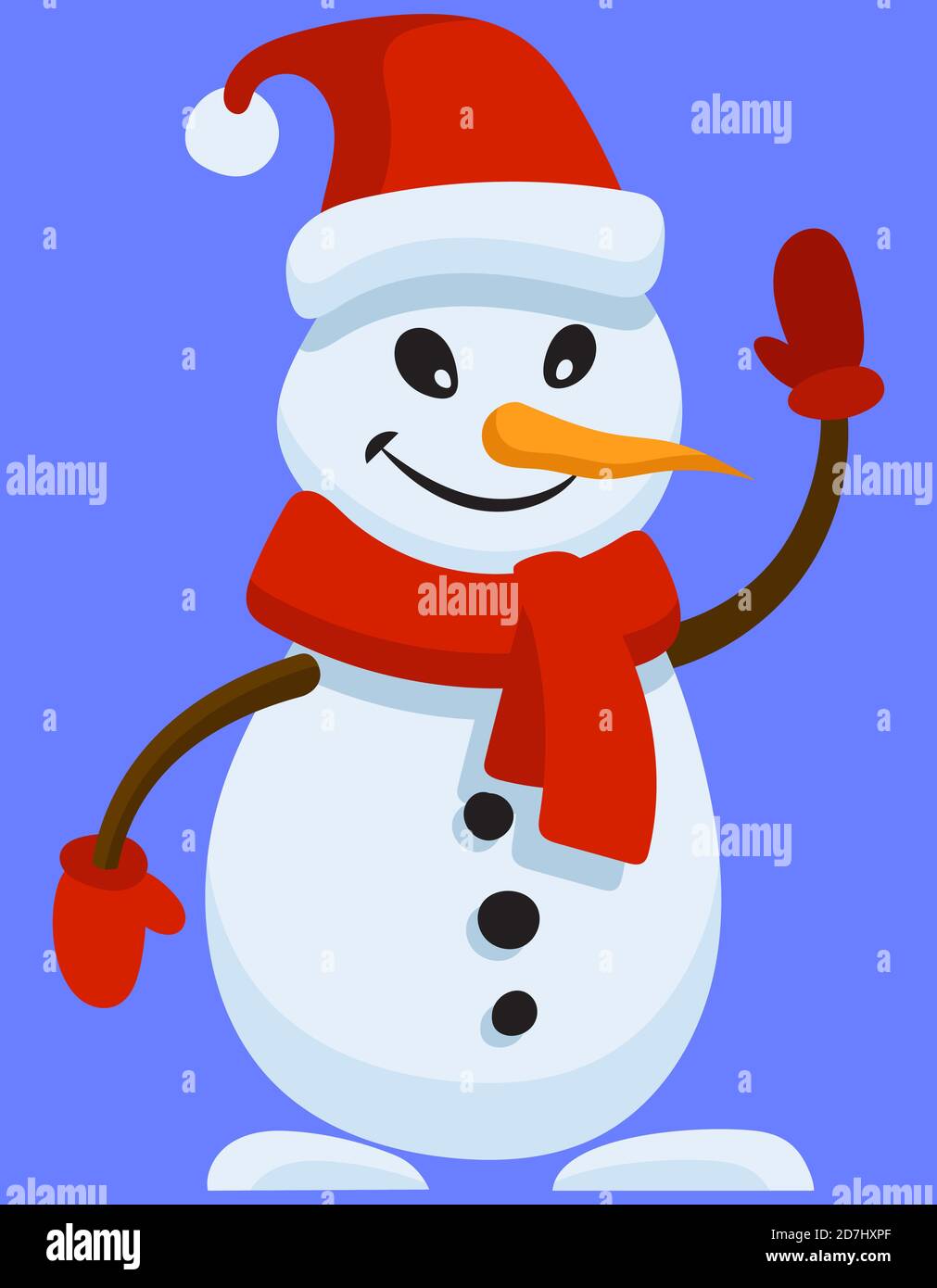 Cartoon snowman clip art hi-res stock photography and images - Alamy