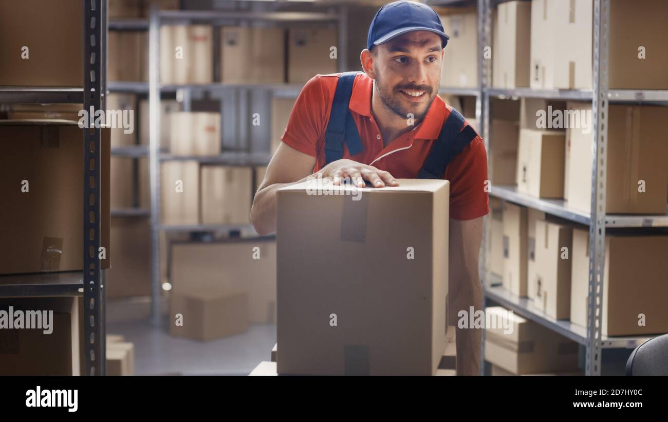 Warehouse worker checking load on hi-res stock photography and images ...