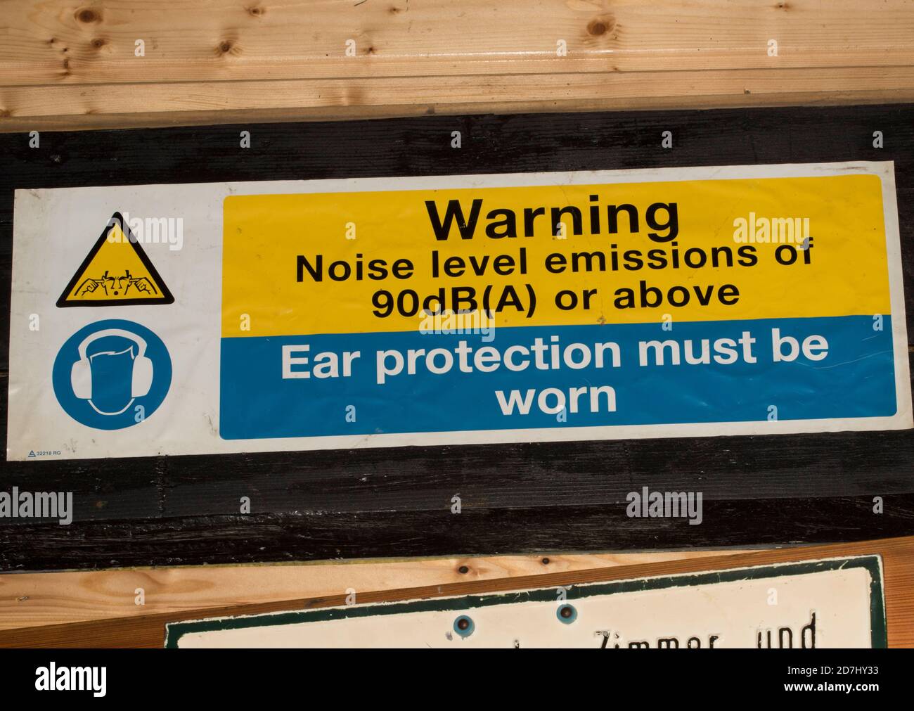 Hearing protection at the workplace, safety for the human ear Stock ...