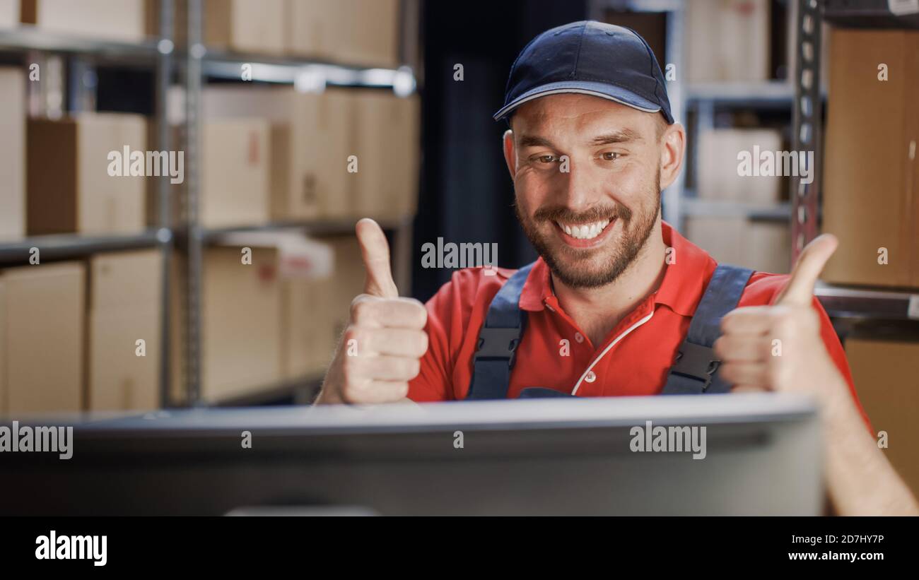 Worker Uses Personal Computer Wins Big and Celebrates Success With ...
