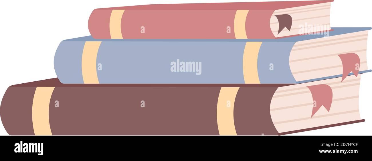 Books stack cartoon vector illustration Stock Vector Image & Art - Alamy