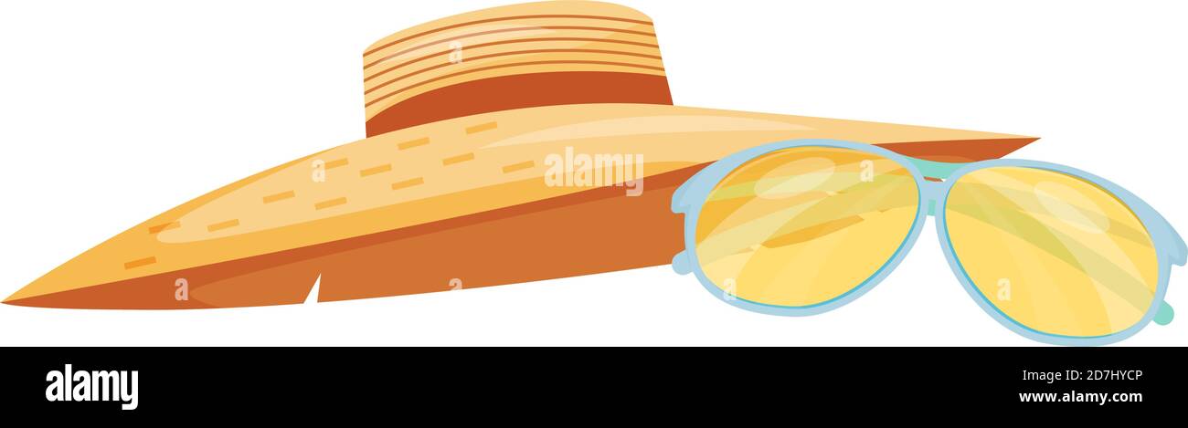 Summer accessories cartoon vector illustration Stock Vector Image & Art ...