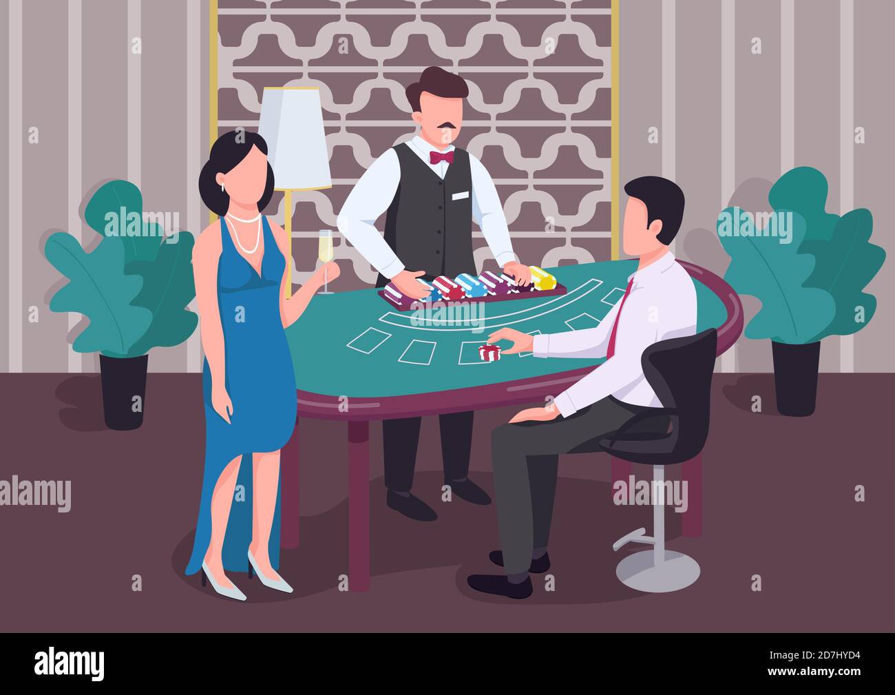 Betting room Stock Vector Images - Alamy