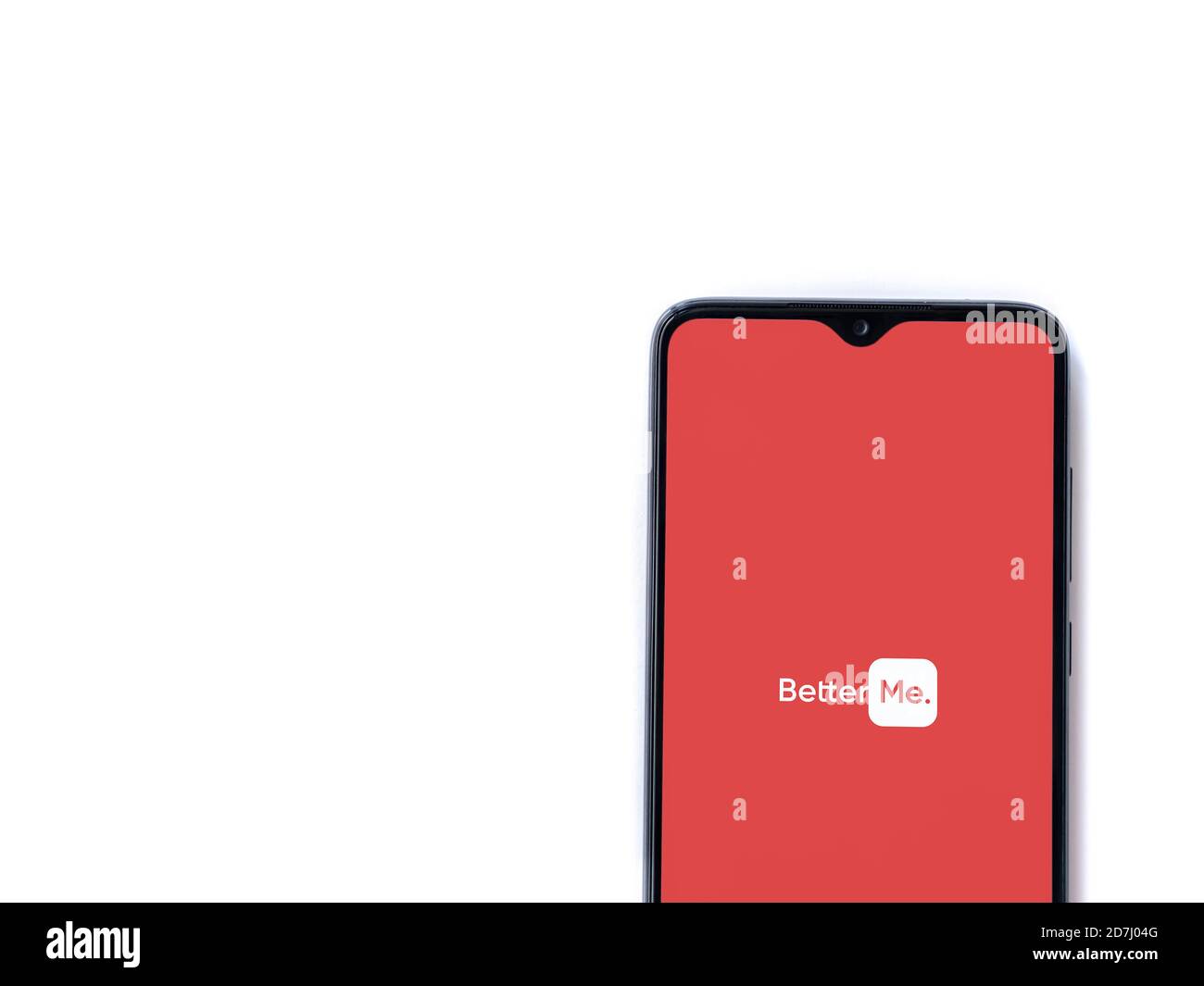 Lod, Israel - July 8, 2020: BetterMe app launch screen with logo on the ...