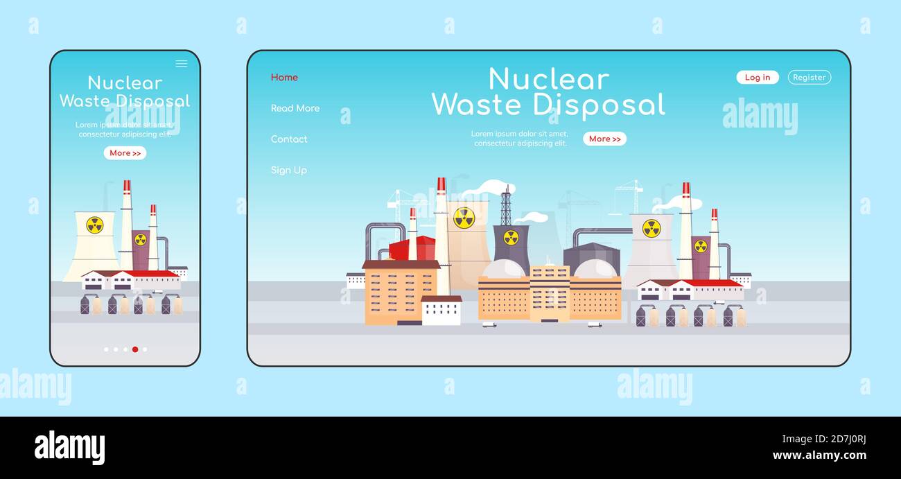 Nuclear waste disposal facility Stock Vector Images - Alamy