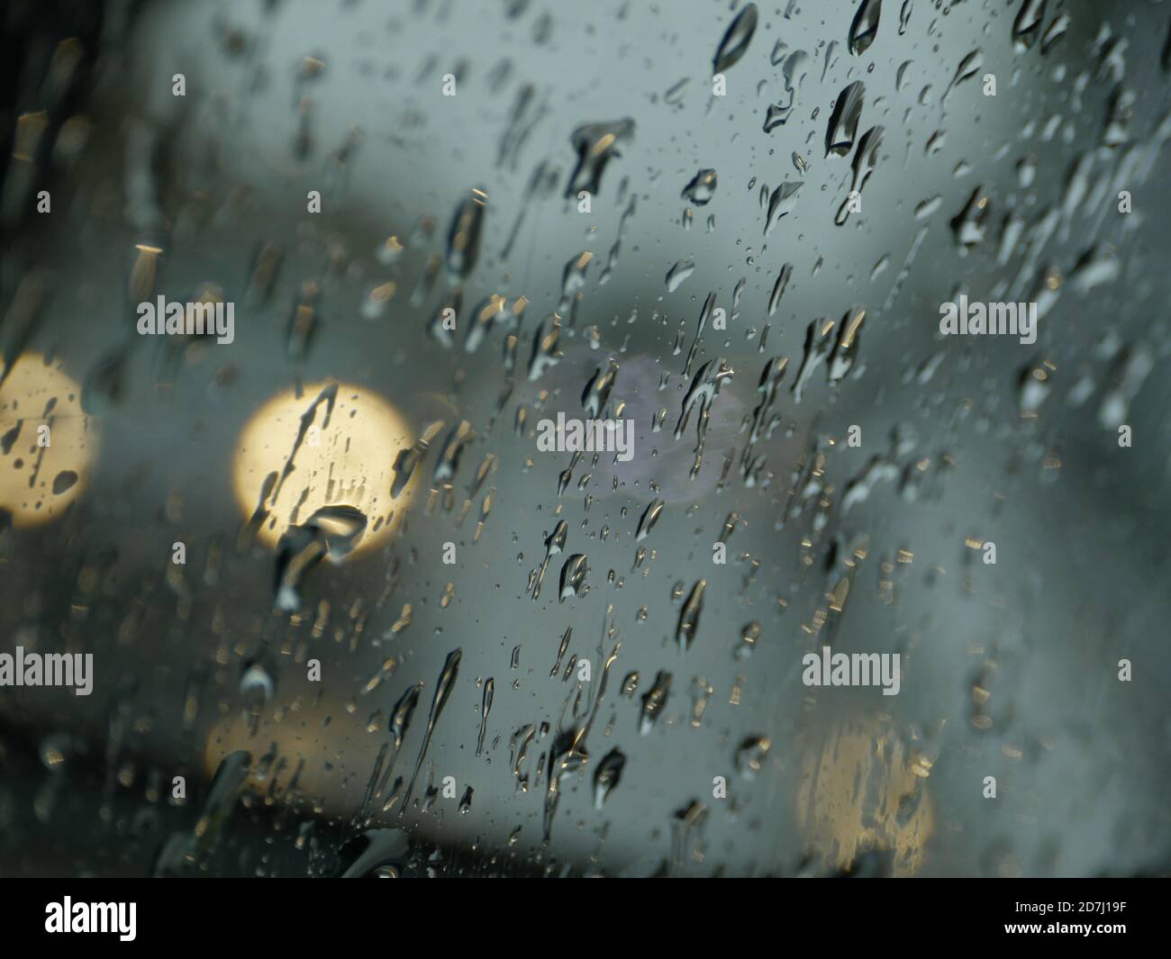 Rain on the windshield hi-res stock photography and images - Alamy
