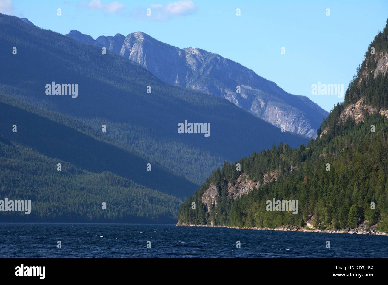 Slocan Lake and the Selkirk Mountains in Valhalla Provincial Park, in ...