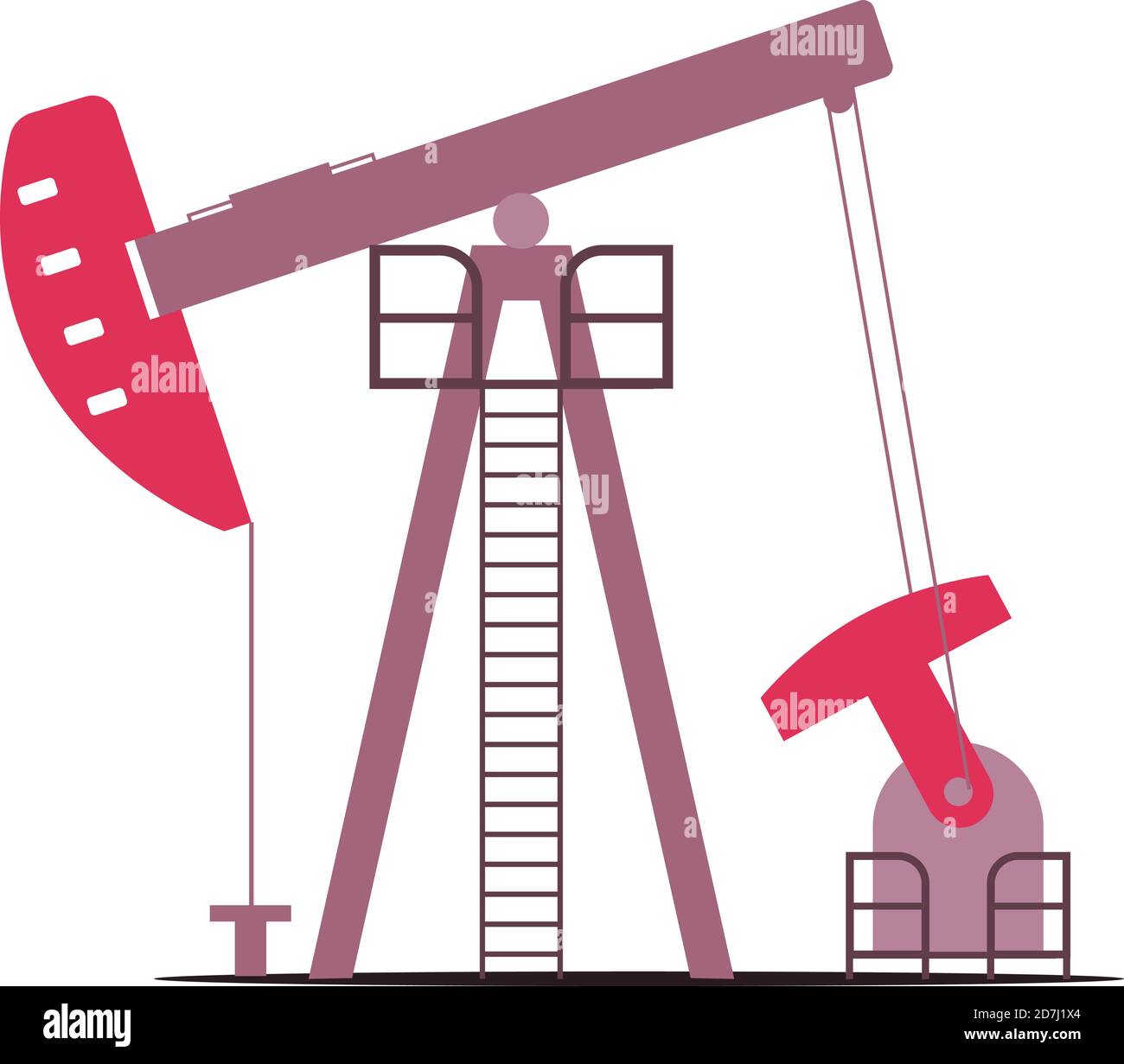 Oil pump cartoon vector illustration Stock Vector Image & Art - Alamy
