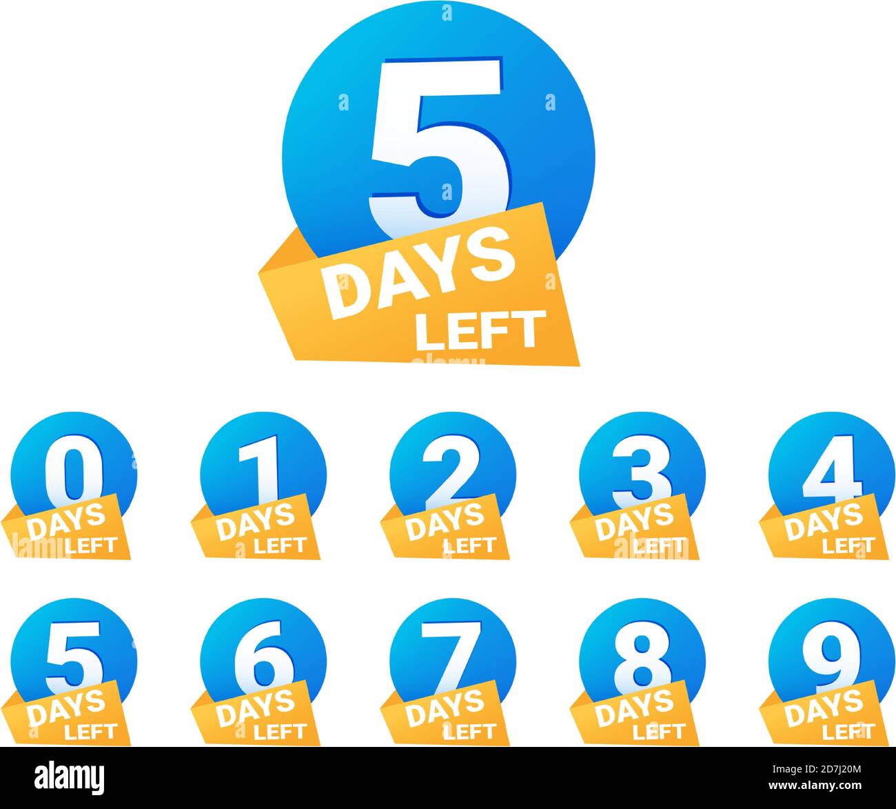 Number days left countdown. Days to go for promotion, sale, landing ... Number days left countdown. Days to go for promotion, sale, landing ...