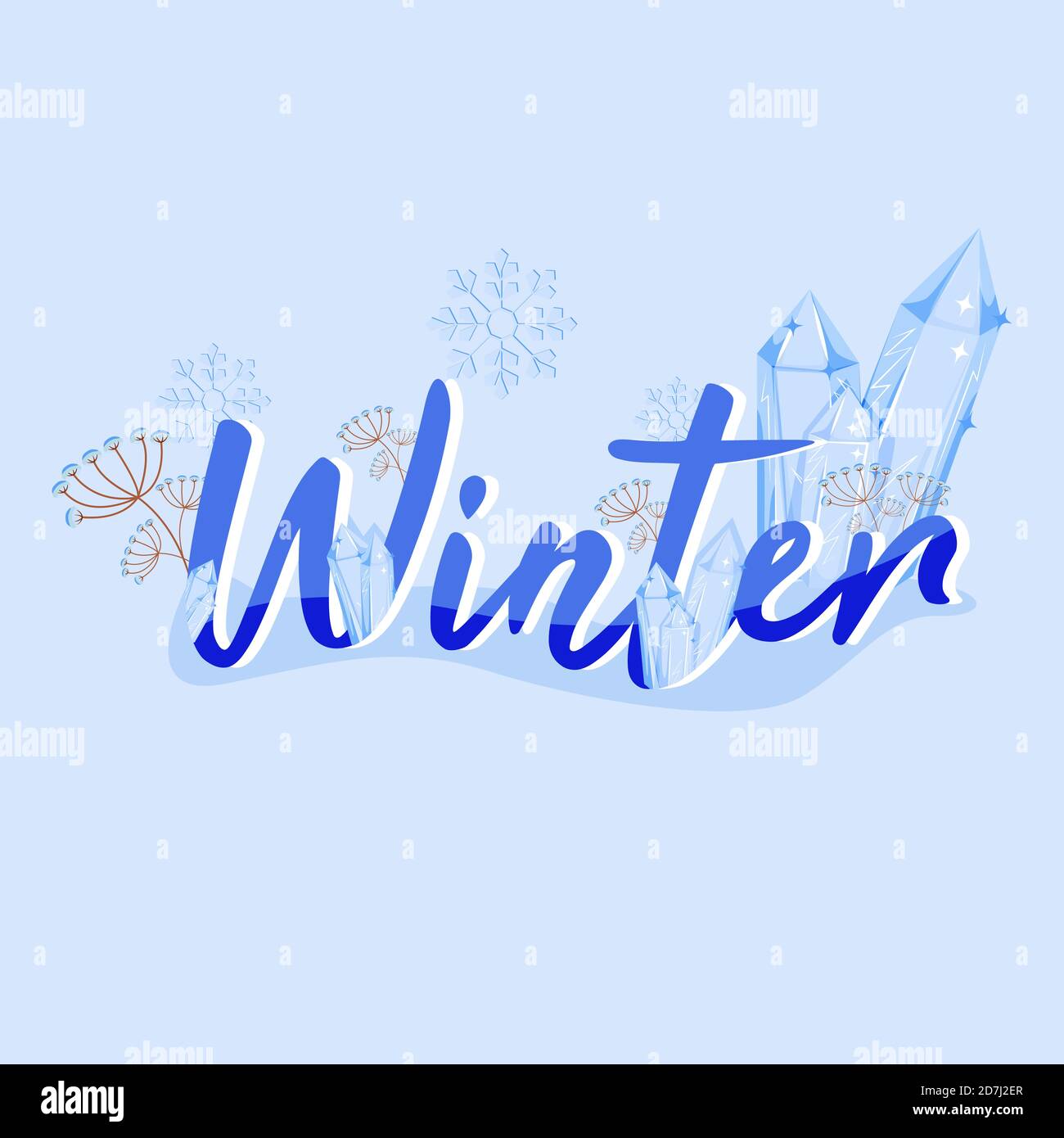 Winter banner flat vector template Stock Vector Image & Art - Alamy