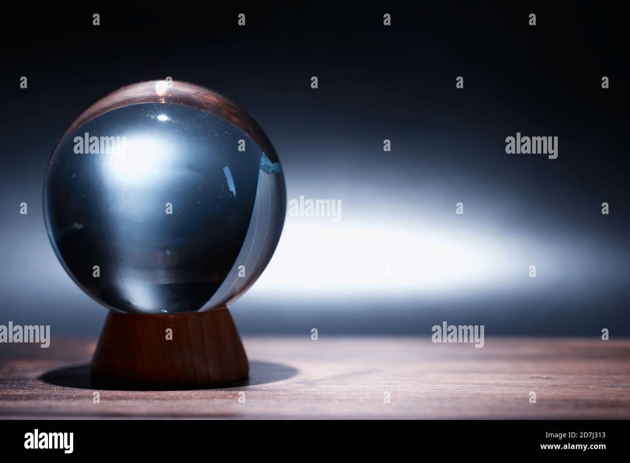 Crystal ball to predict the fate. Guessing for the future Stock Photo ...