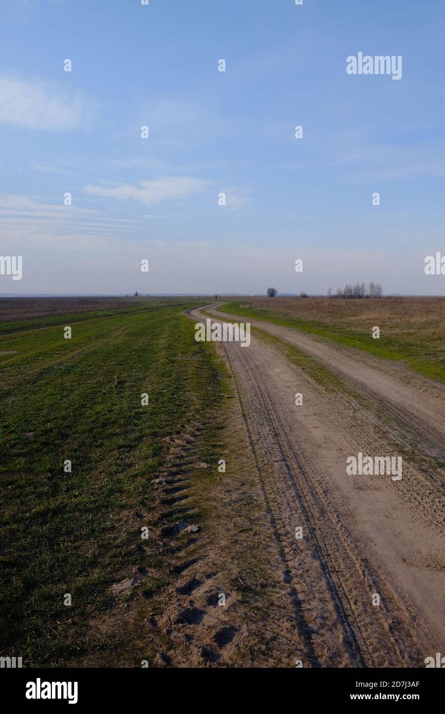 Narrow field road hi-res stock photography and images - Alamy