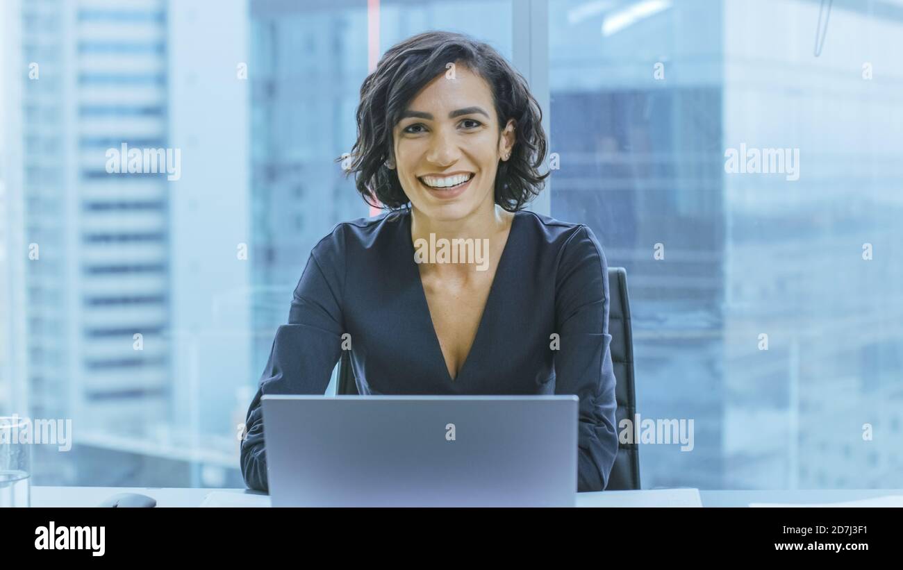 Beautiful female ceo in office hi-res stock photography and images - Alamy