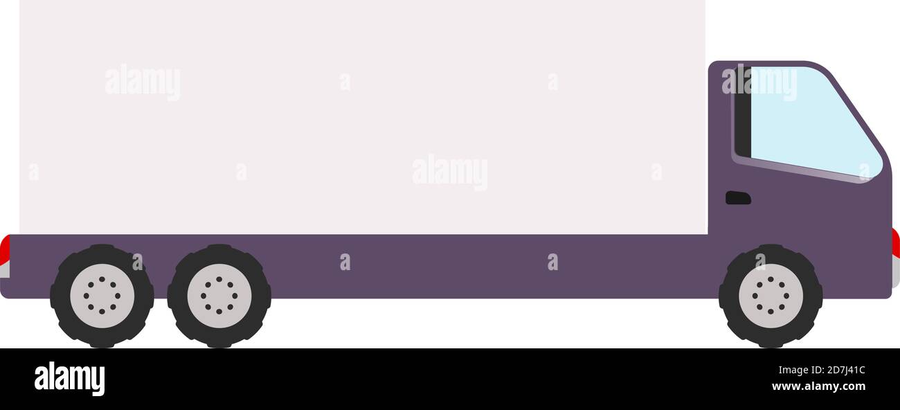 Freight truck cartoon vector illustration Stock Vector Image & Art - Alamy