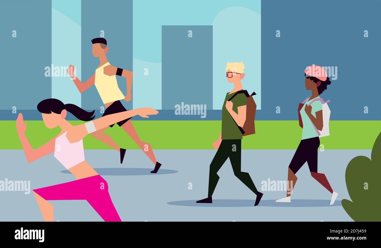 Urban trek Stock Vector Images - Alamy