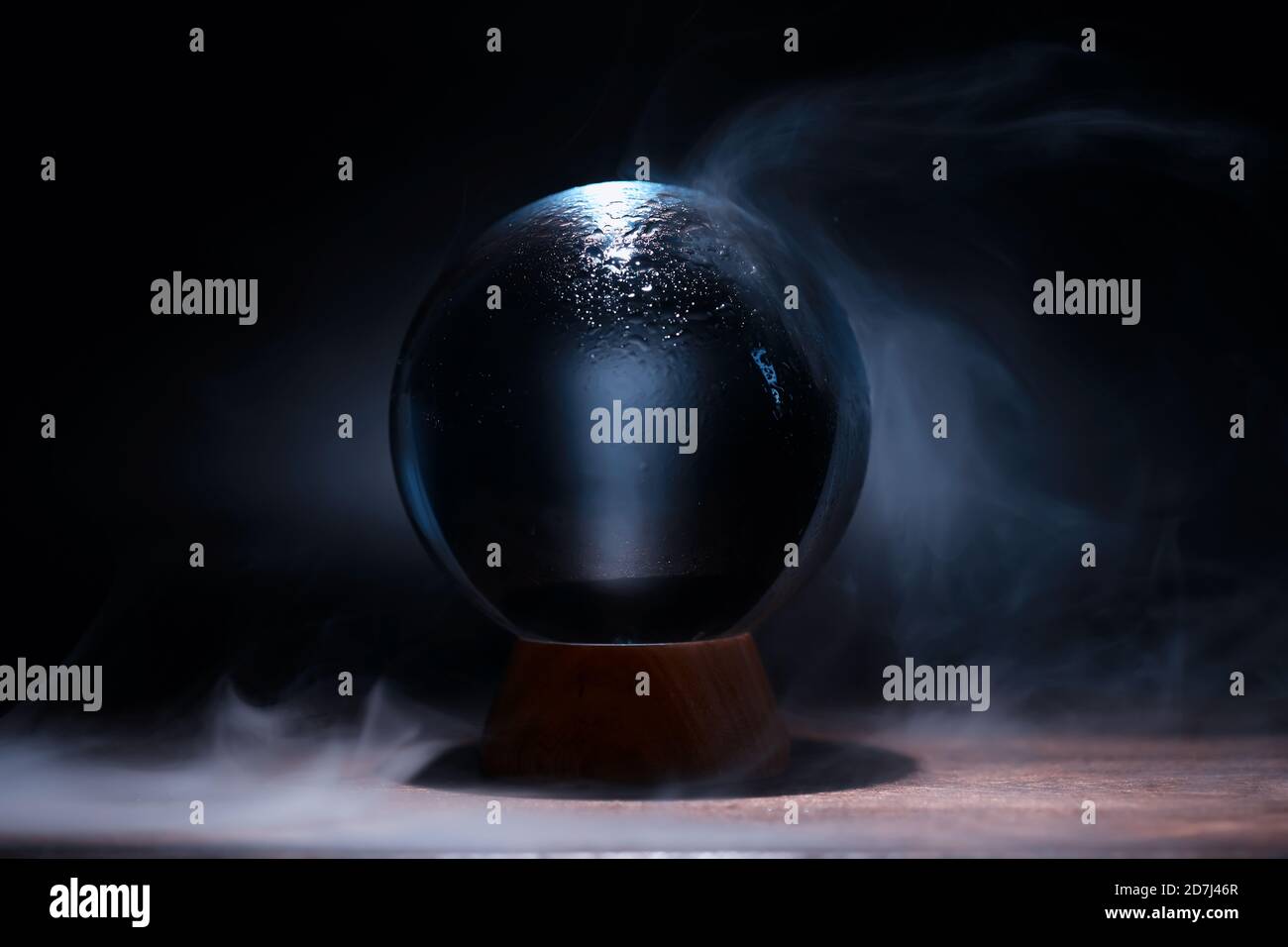 Crystal ball to predict the fate. Guessing for the future Stock Photo ...