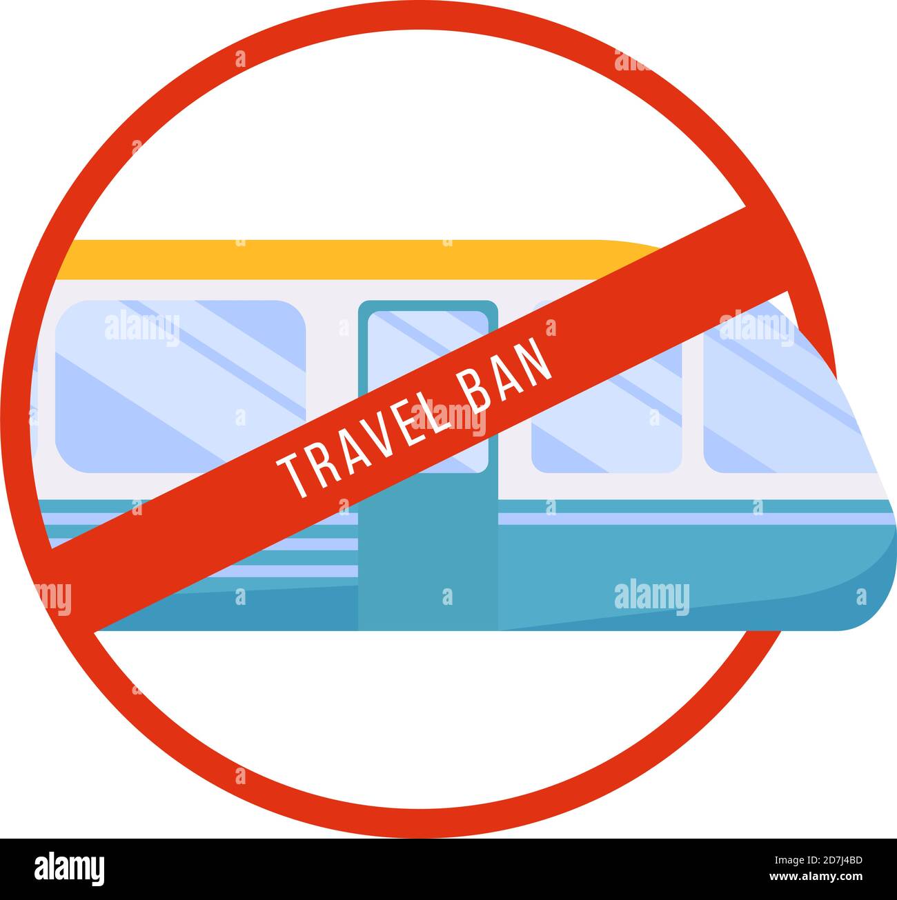 Travel ban cartoon vector illustration Stock Vector Image & Art - Alamy