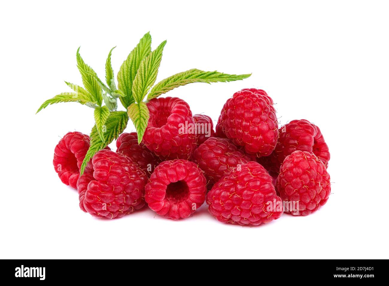 Fruits raspberries isolated on a white background Stock Photo - Alamy