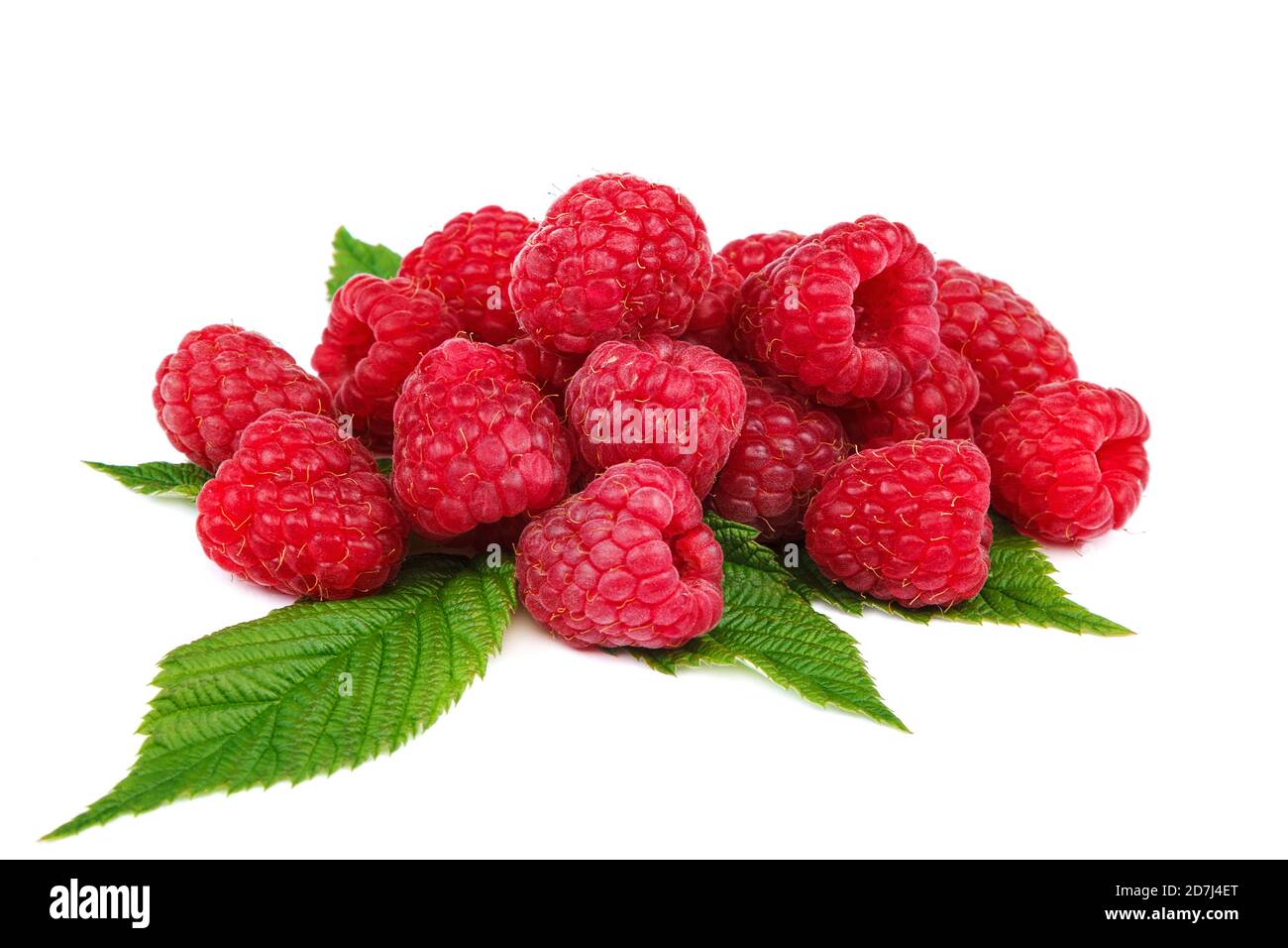 Fruits raspberries isolated on a white background Stock Photo - Alamy