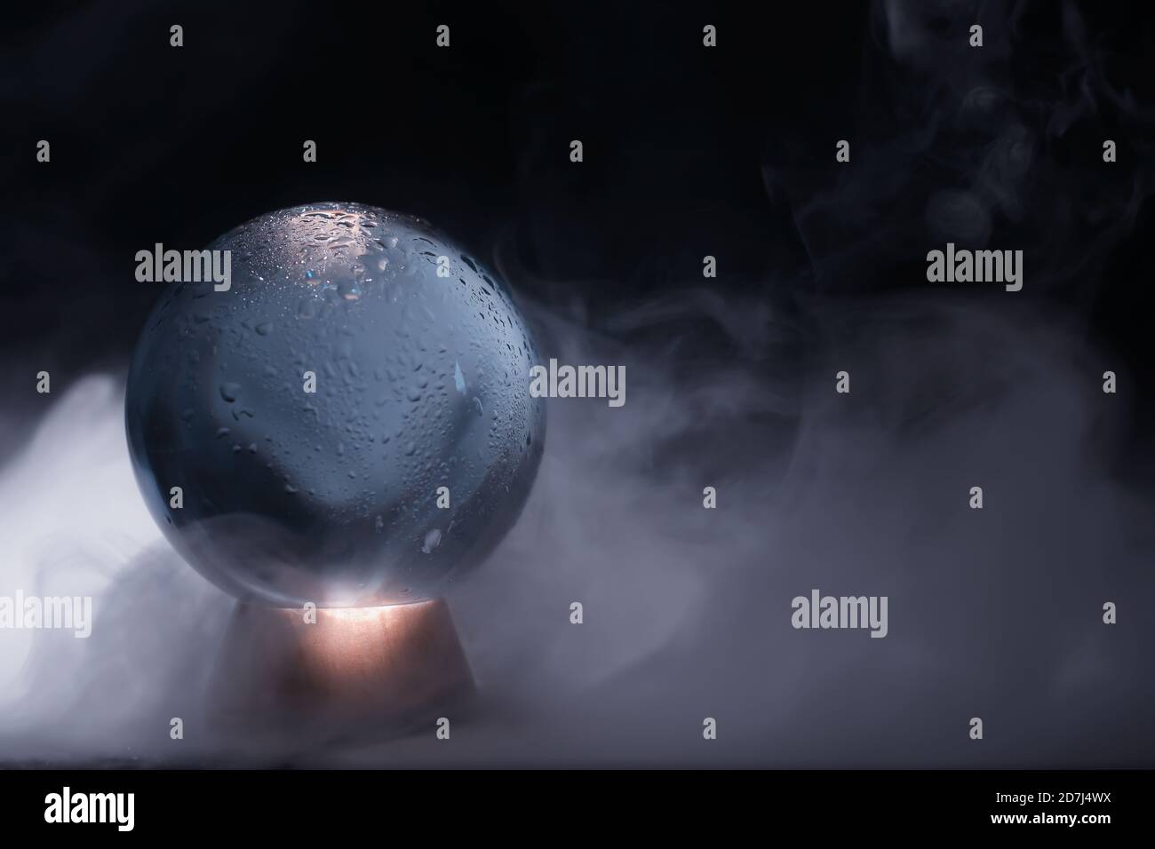 Crystal ball to predict the fate. Guessing for the future Stock Photo ...