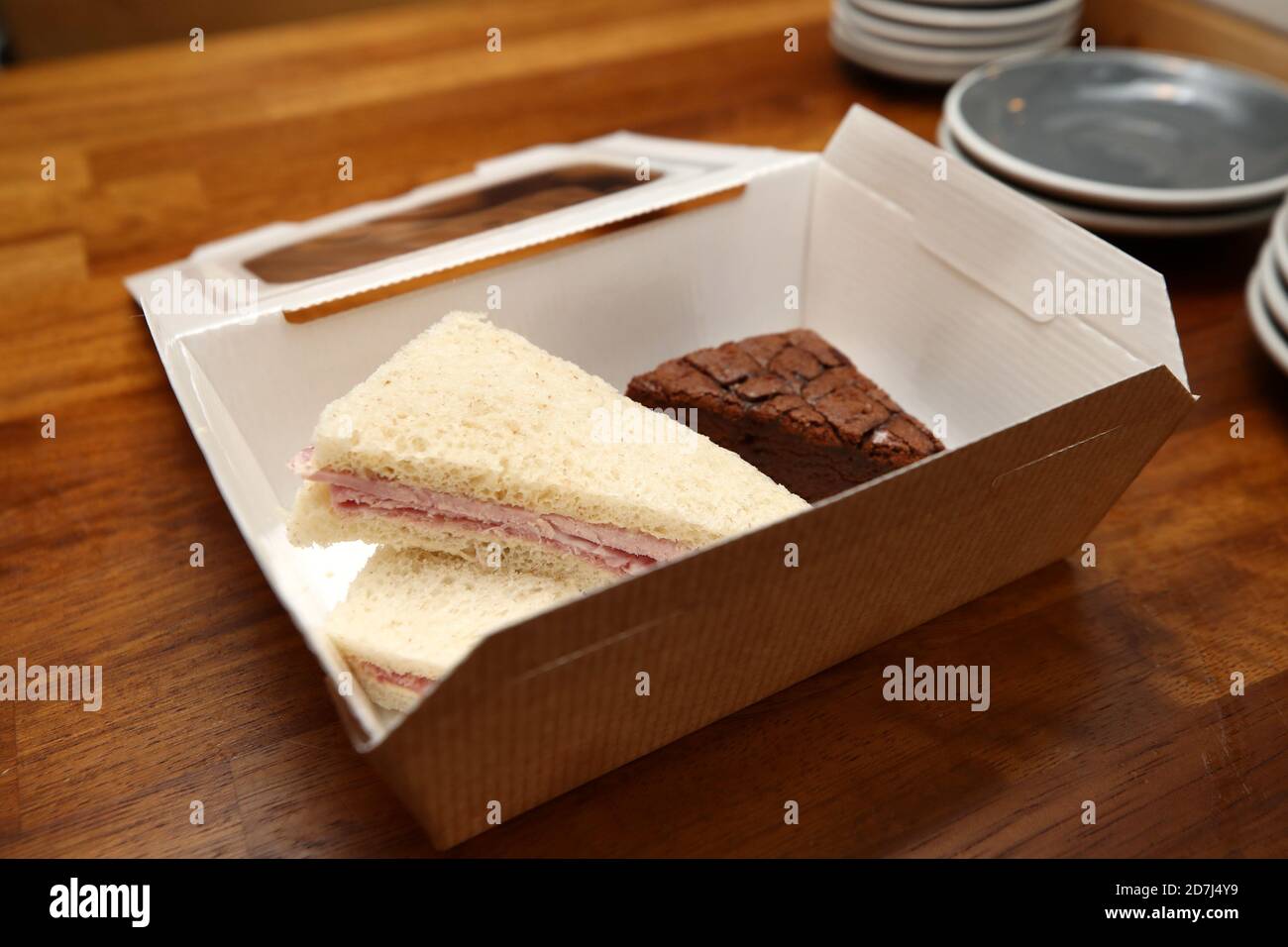 A lunch box at the Pudding Pantry in Nottingham which they will be ...