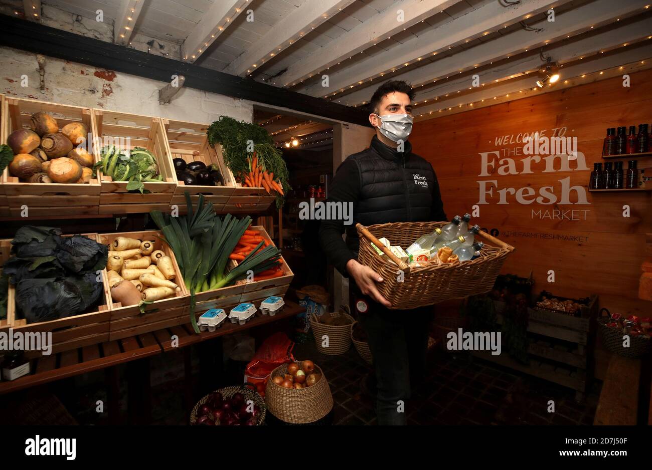 Alex Stephens, owner of the Farm Fresh Market in Watnall Nottingham ...