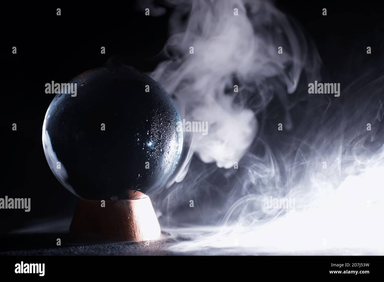 Crystal ball to predict the fate. Guessing for the future Stock Photo ...