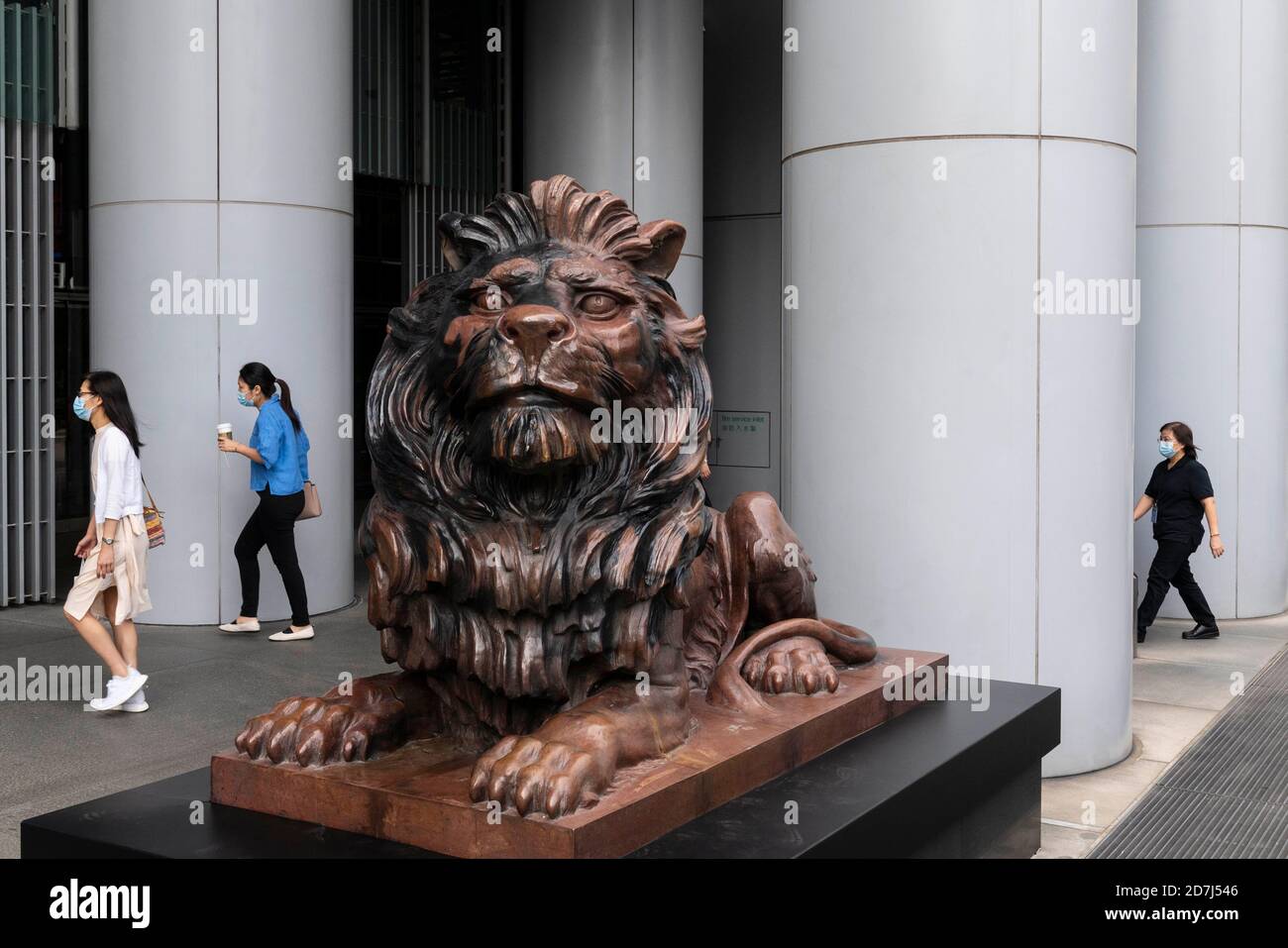 Lion statue bank of china hi-res stock photography and images - Alamy