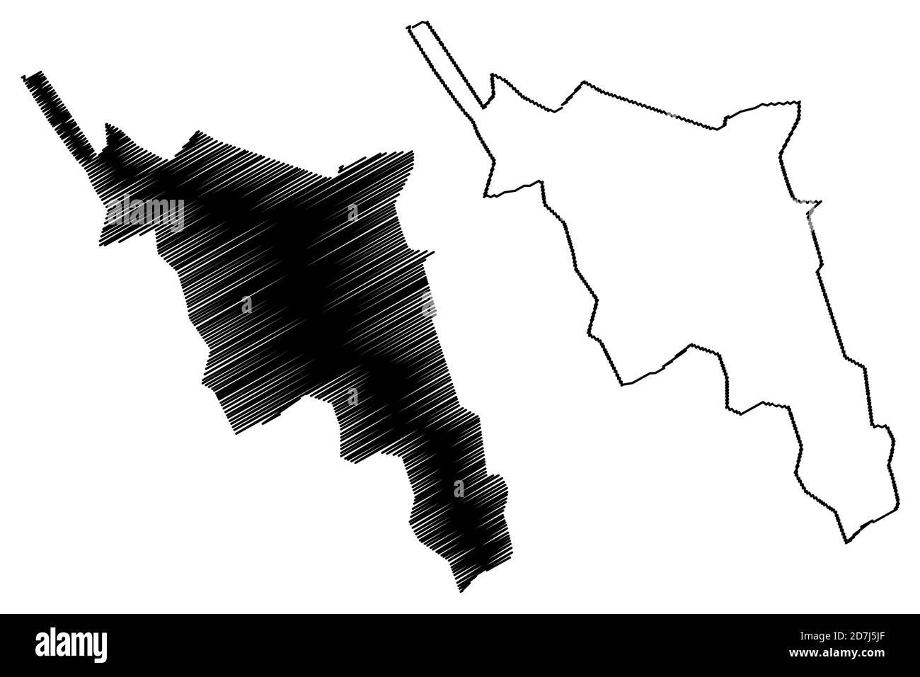 Gitega City (Republic of Burundi, Gitega Province) map vector ...