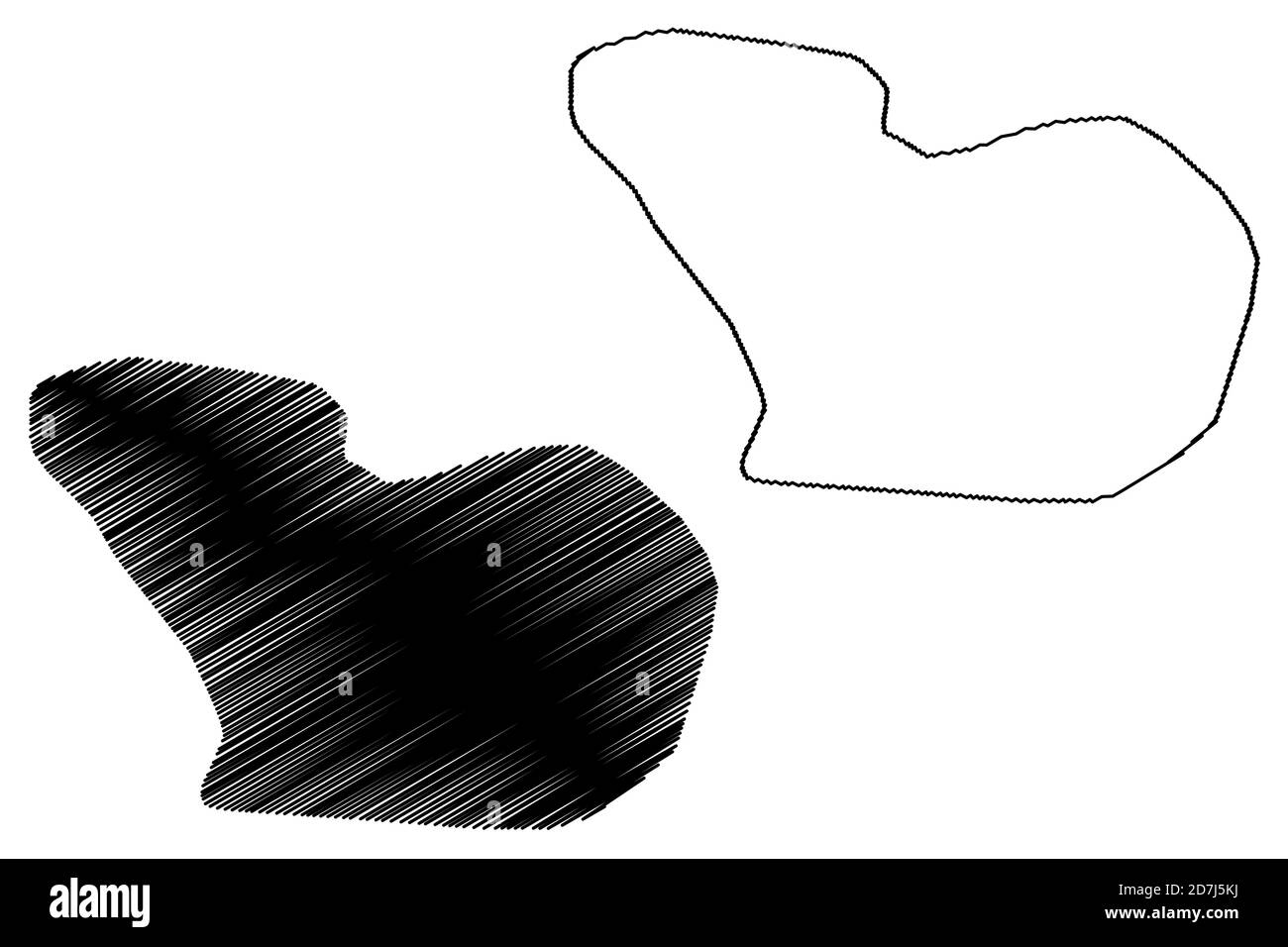 Malanje City (Republic of Angola, Malanje Province) map vector ...